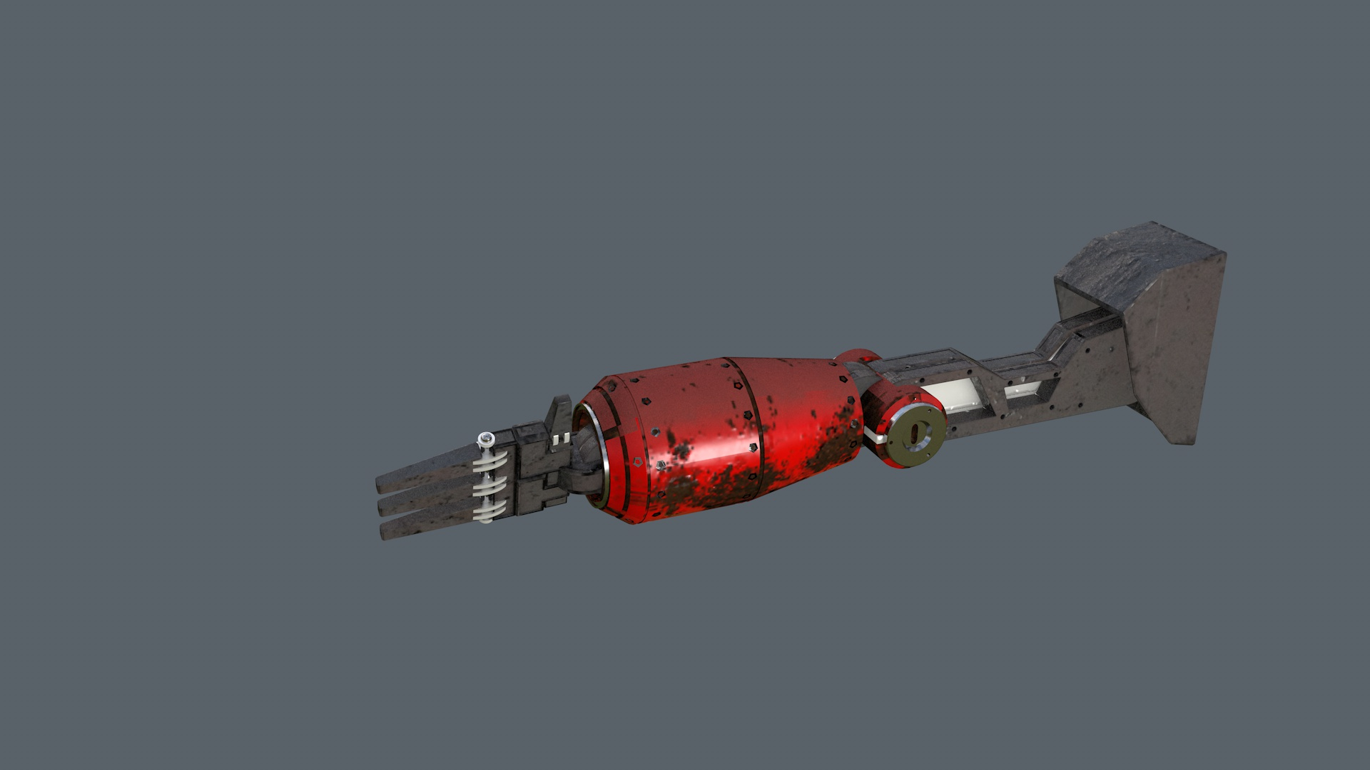 3D Rusted Robotic Arm Rigged Model - TurboSquid 1296598