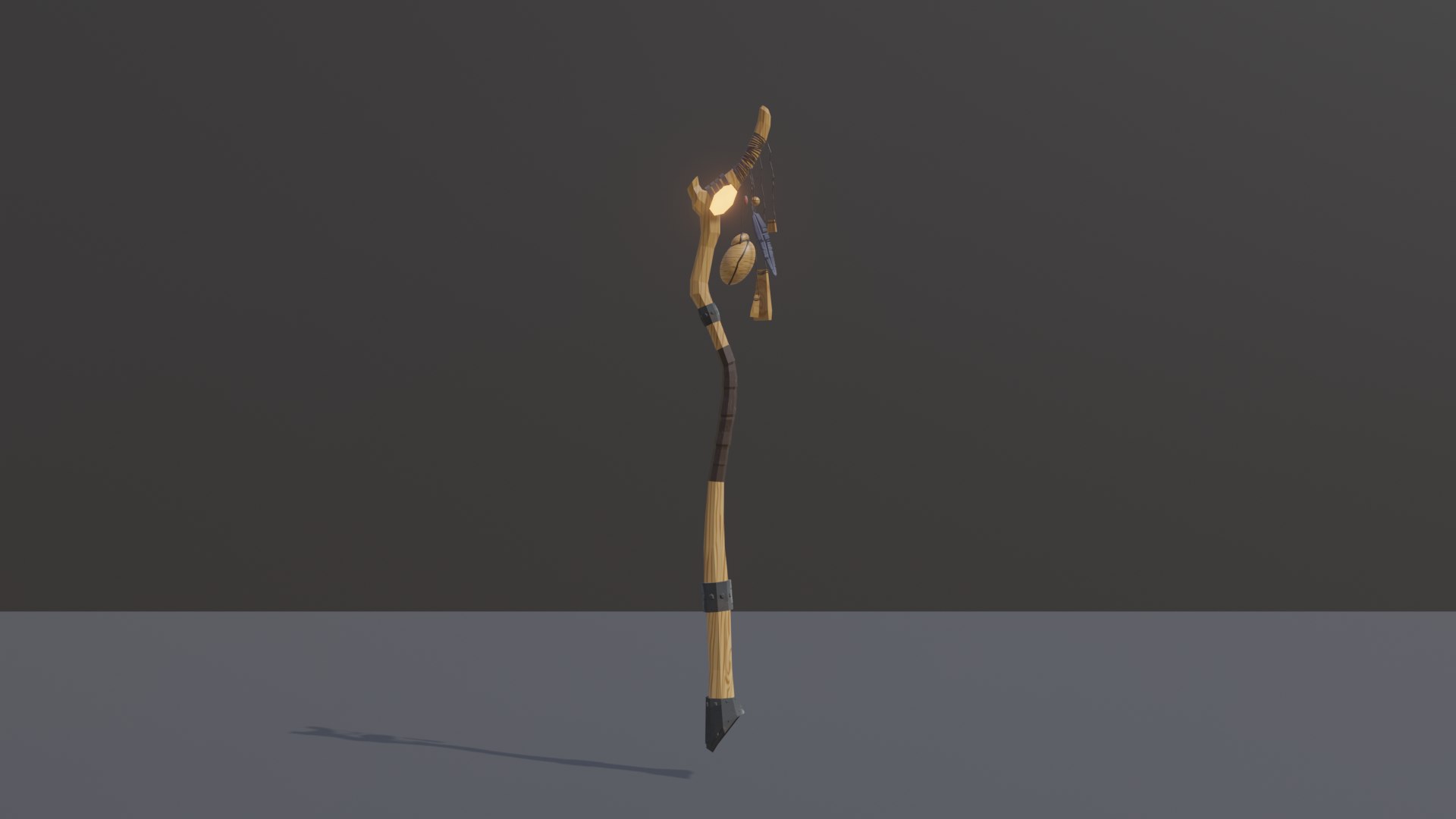 3D Voodoo Staff - TurboSquid 1635262