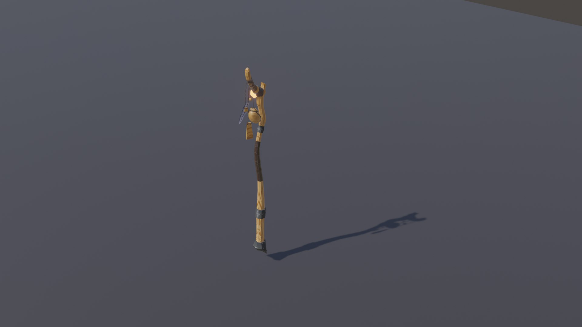 3D Voodoo Staff - TurboSquid 1635262
