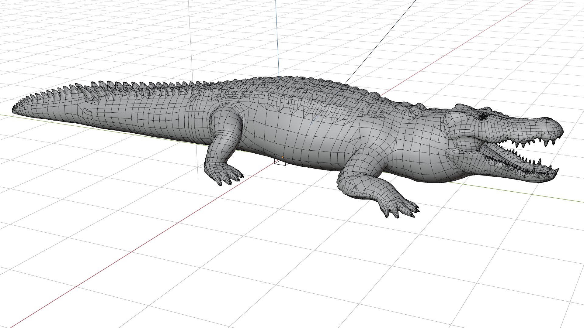 3D Low Poly Crocodile Model - TurboSquid 2283412