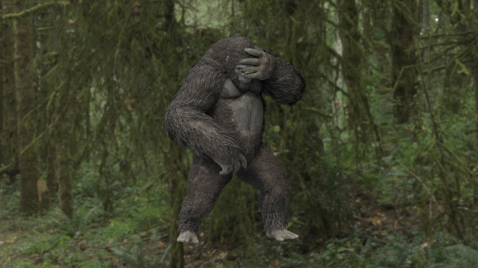 Gorilla Animated 3D - TurboSquid 2096879