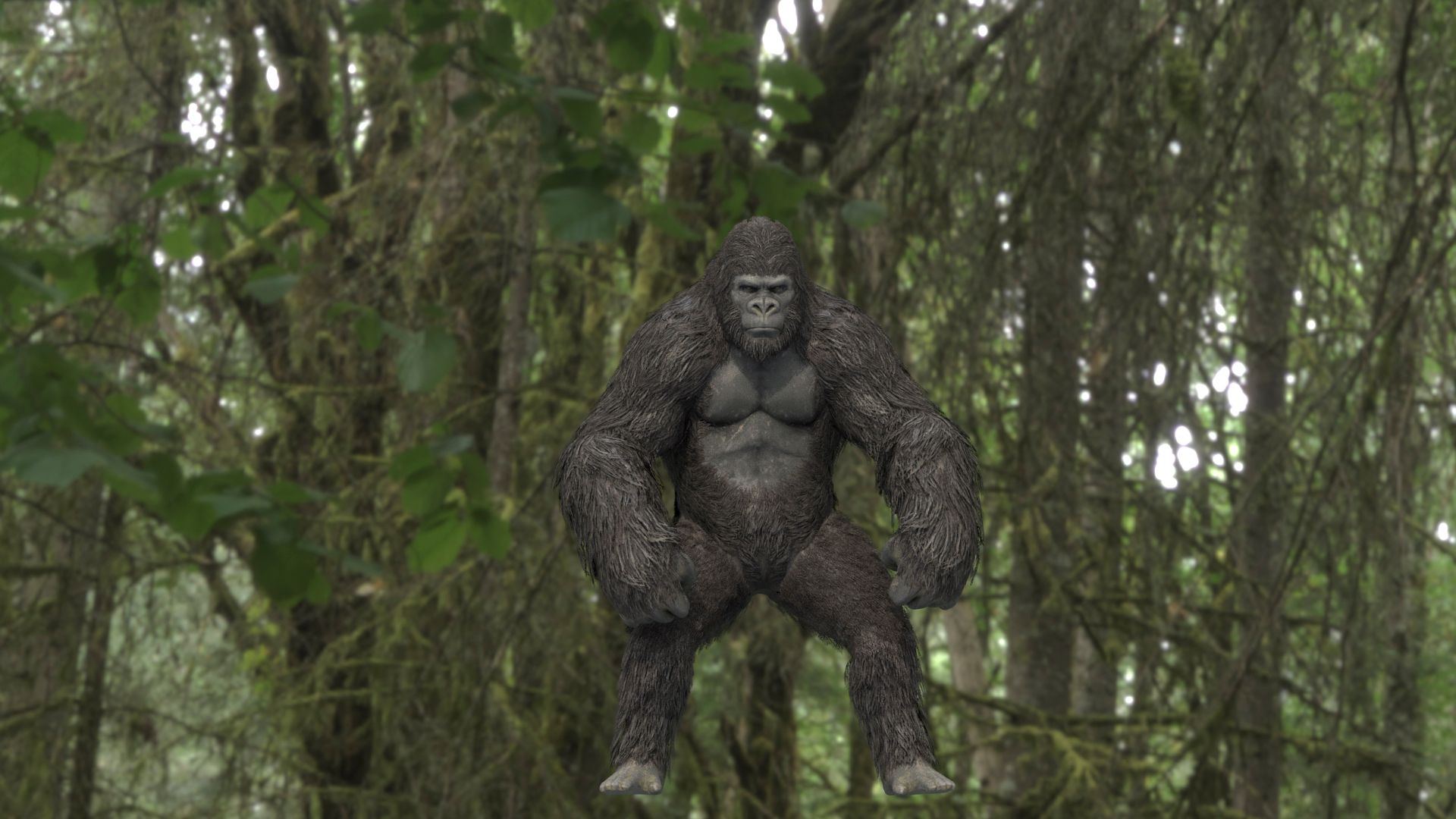 Gorilla Animated 3D - TurboSquid 2096879