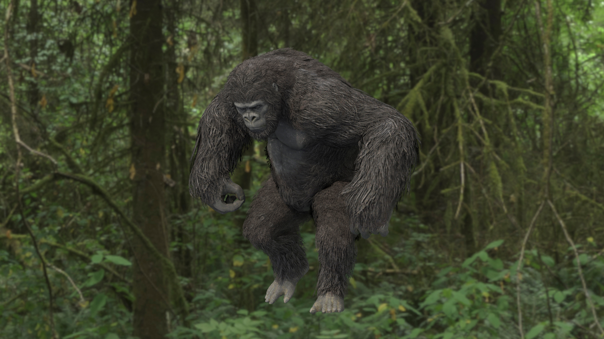 Gorilla Animated 3D - TurboSquid 2096879