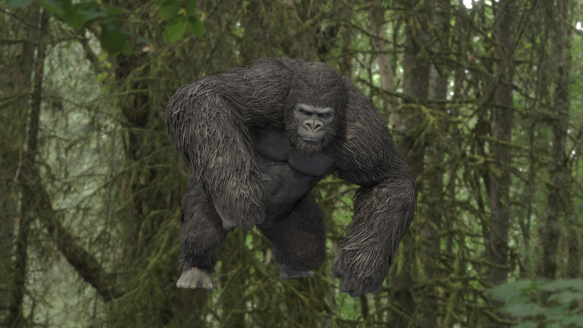 Gorilla Animated 3D - TurboSquid 2096879