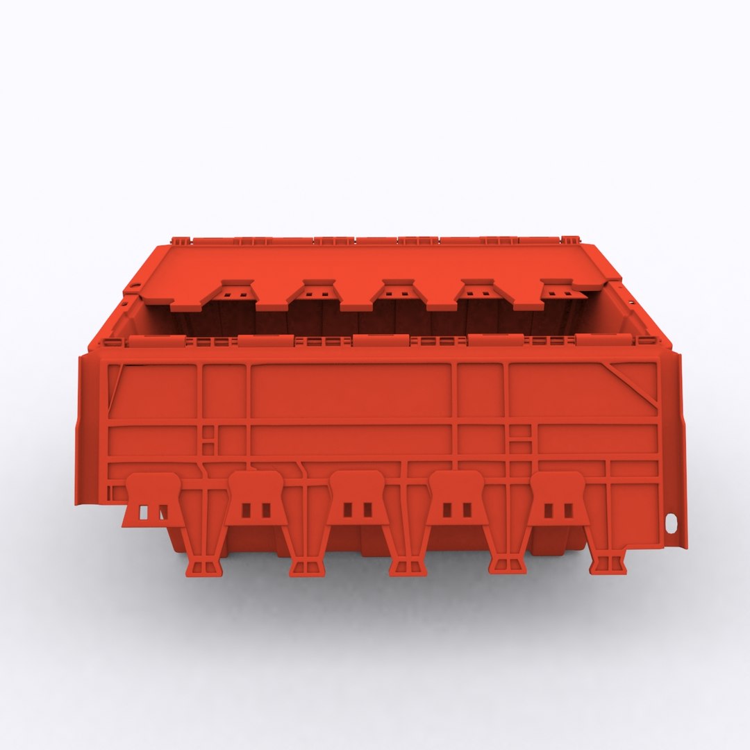 Red Plastic Moving Box 3D Model - TurboSquid 1449949