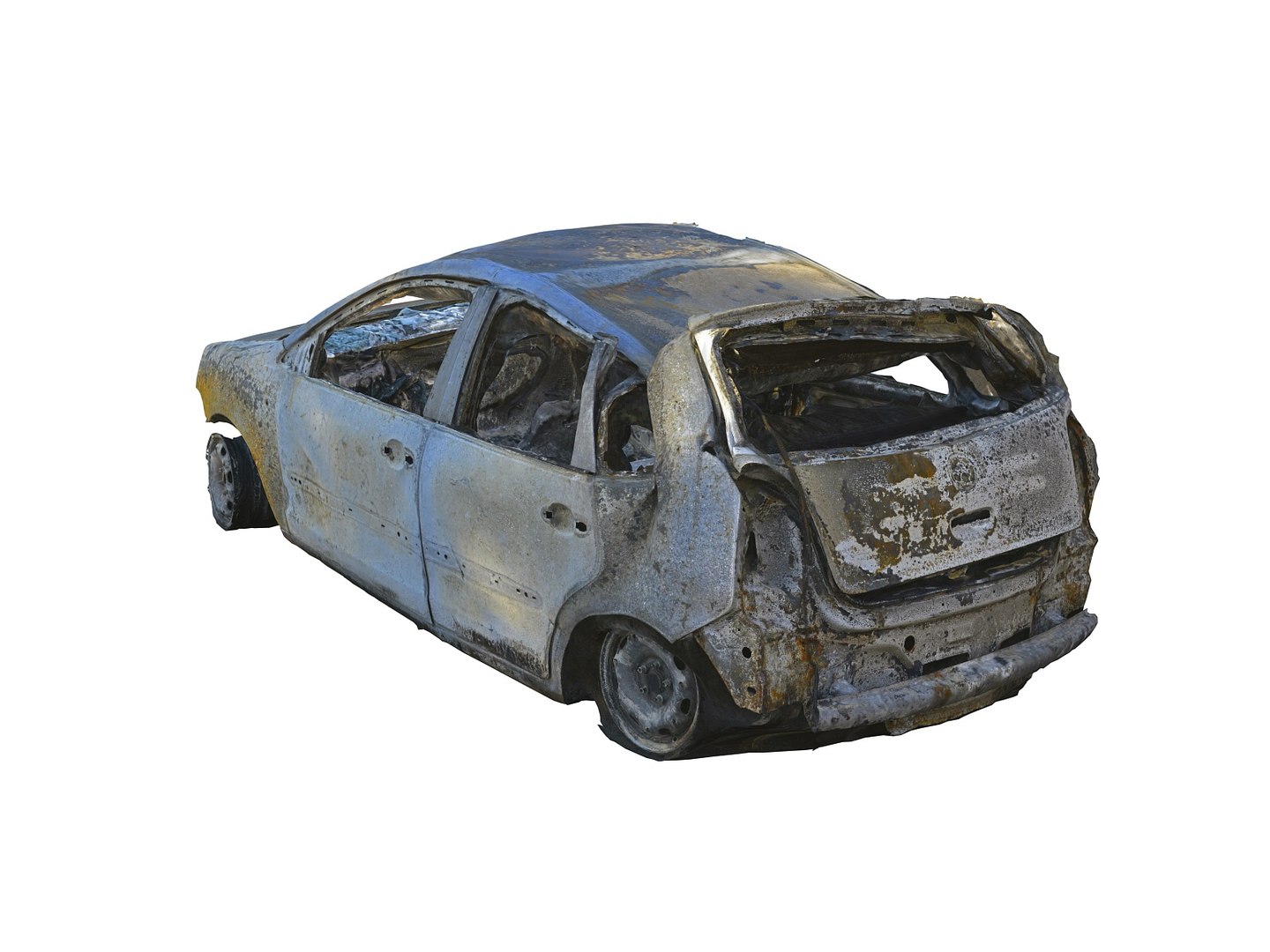 3D Burned Car Hd Model - TurboSquid 1317002