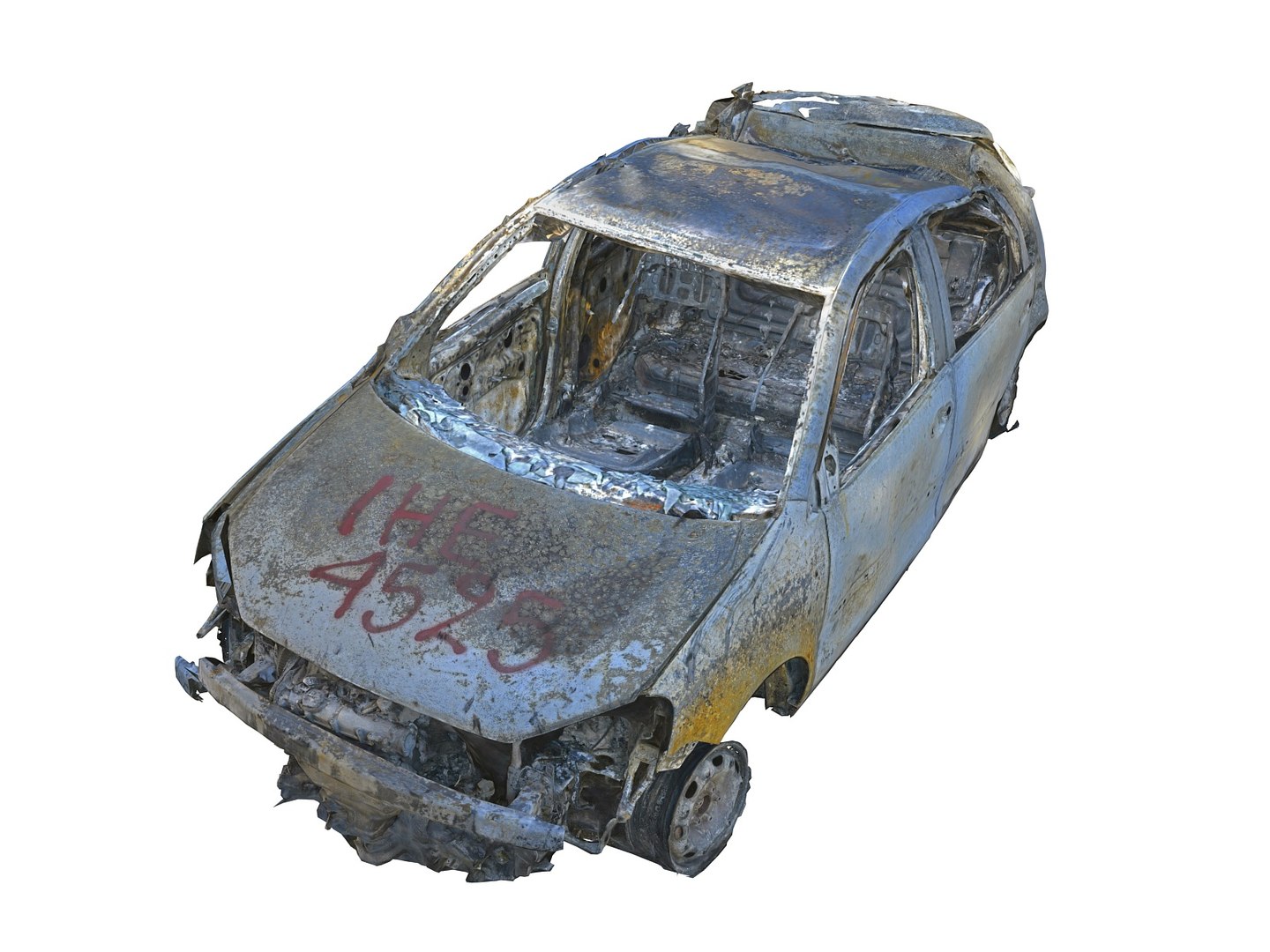 3D Burned Car Hd Model - TurboSquid 1317002
