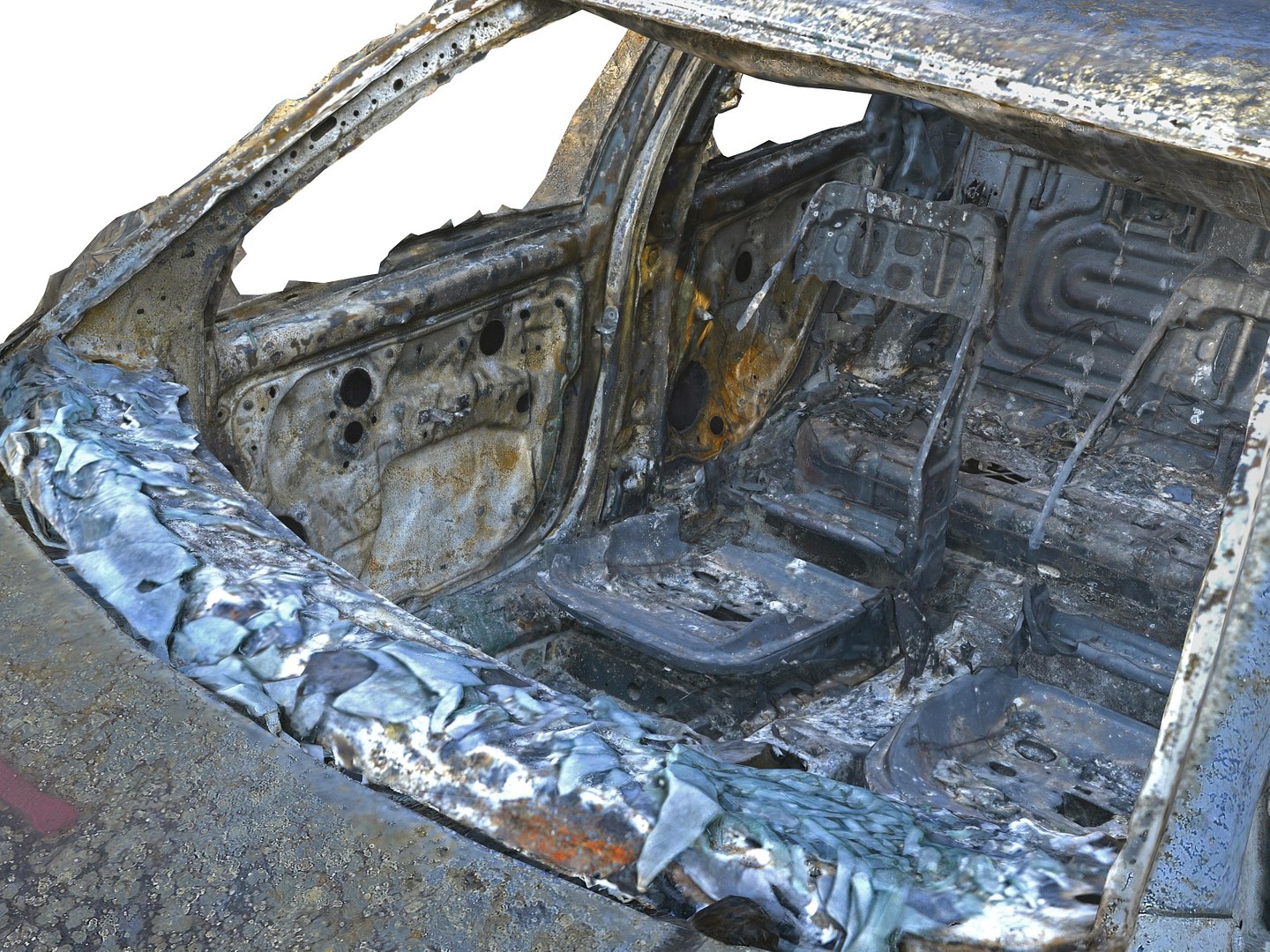 3D Burned Car Hd Model - TurboSquid 1317002