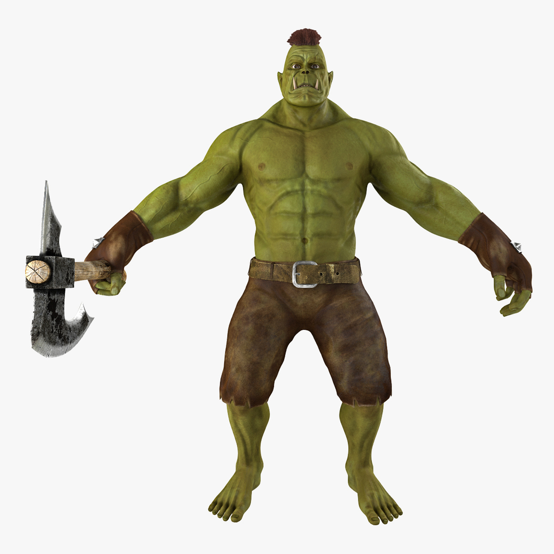 orc rigged c4d