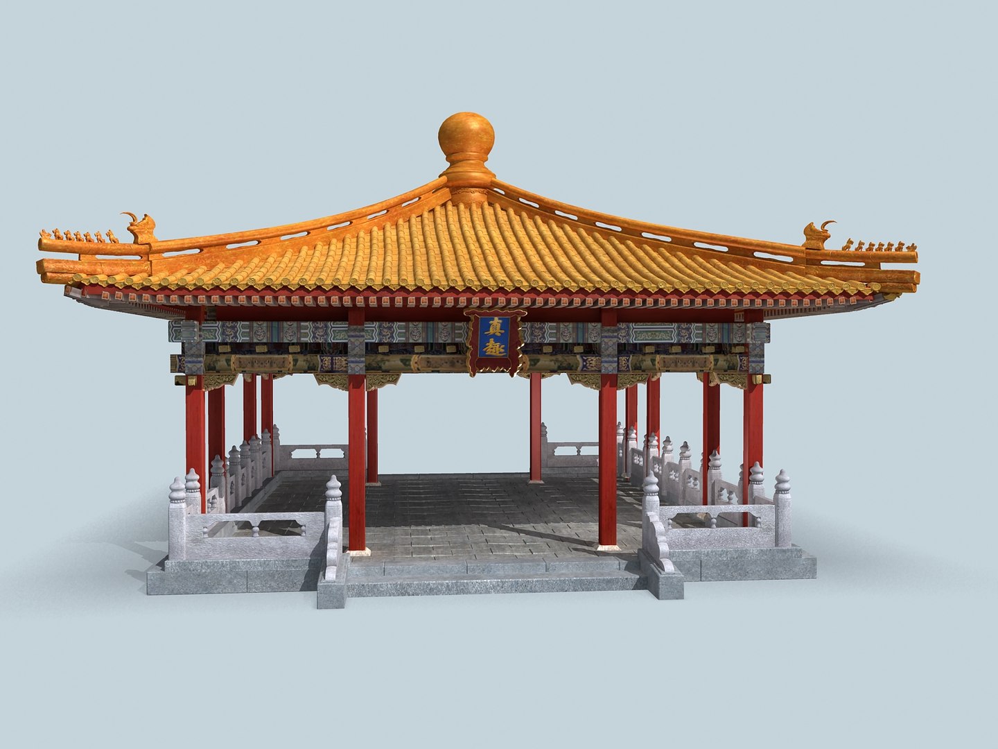 3D Traditional Chinese Building Model - TurboSquid 1423611