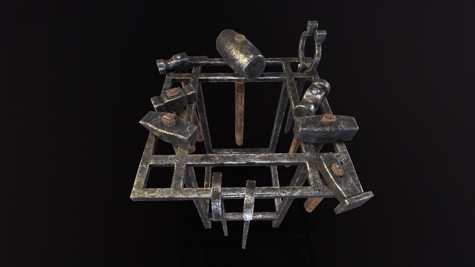 Blacksmith Tool Kit 3D model - TurboSquid 2174927