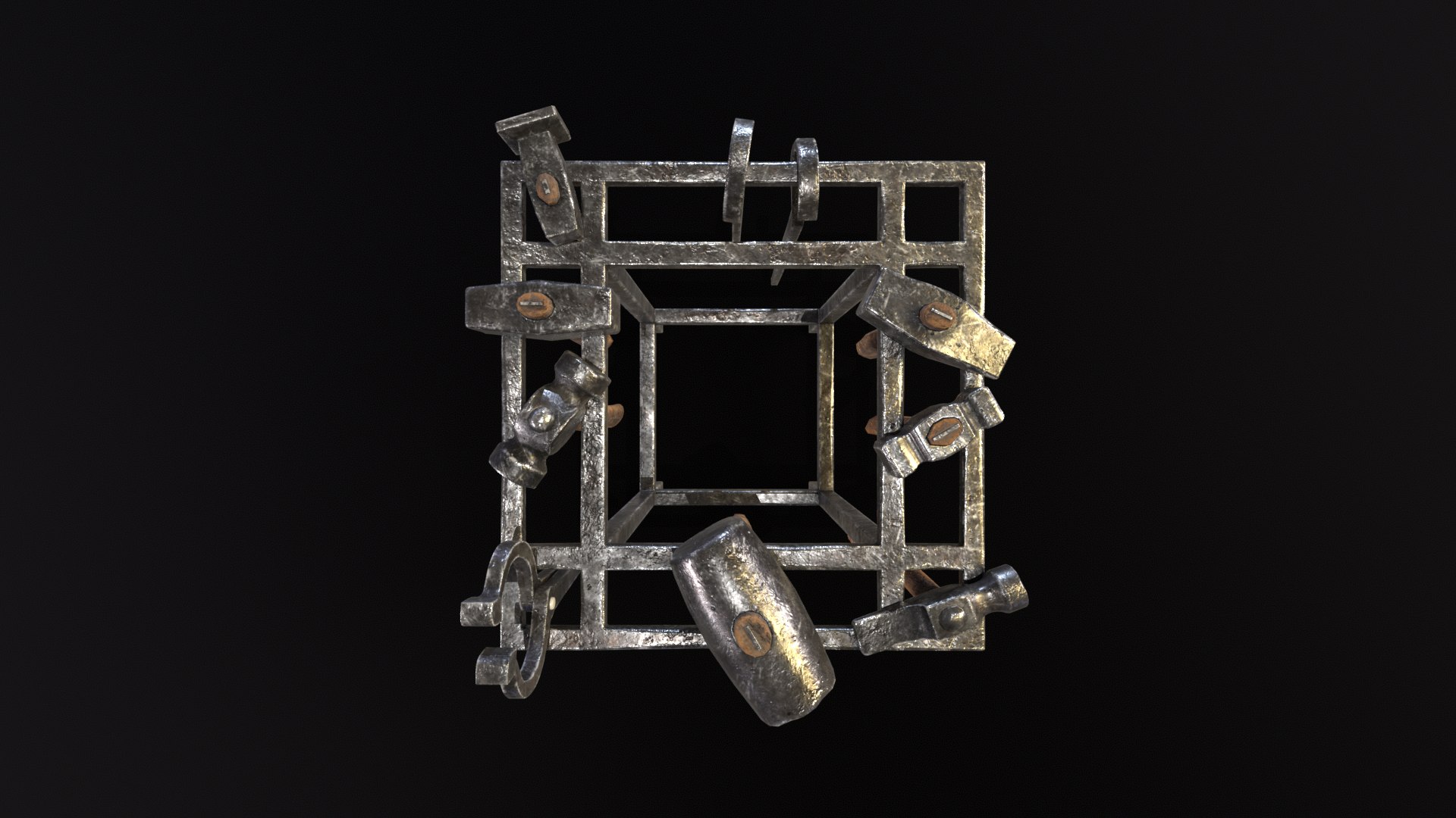 Blacksmith Tool Kit 3D model - TurboSquid 2174927