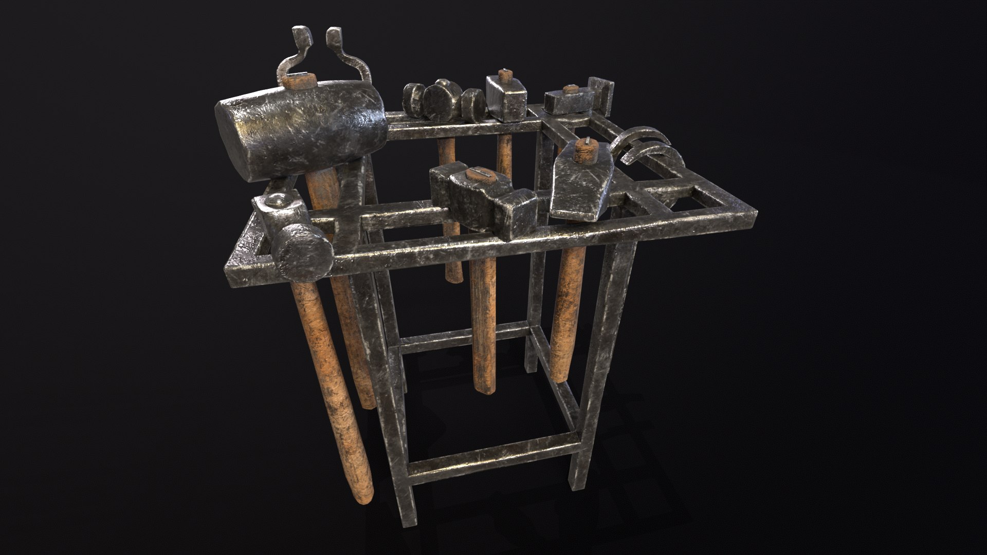 Blacksmith Tool Kit 3D model - TurboSquid 2174927