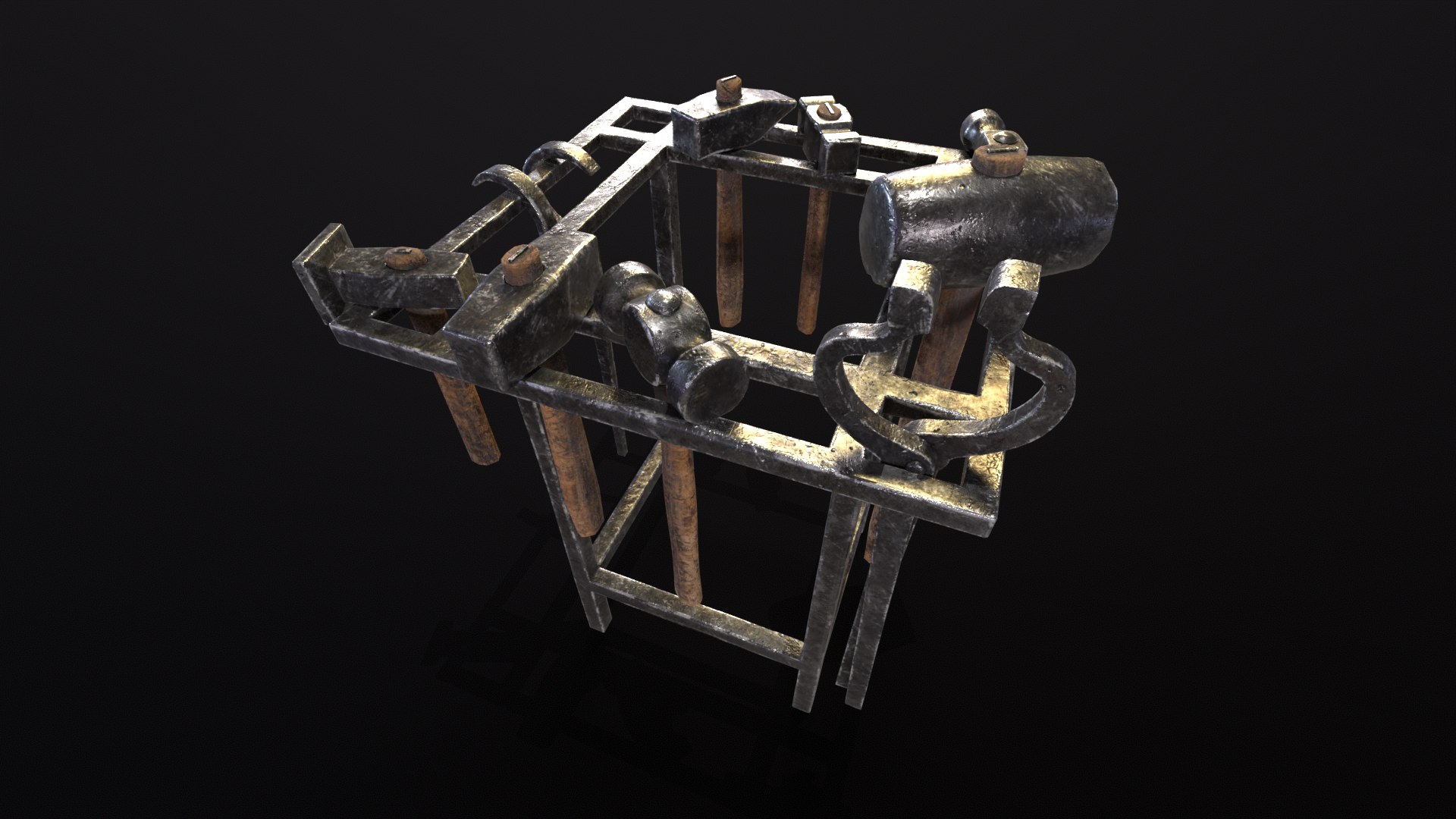 Blacksmith Tool Kit 3D model - TurboSquid 2174927