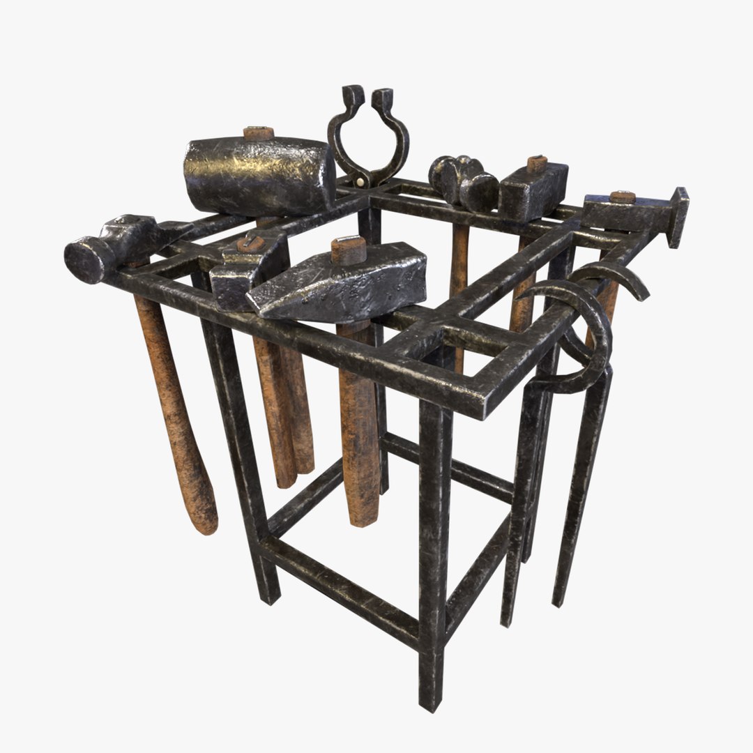 Blacksmith Tool Kit 3D model - TurboSquid 2174927