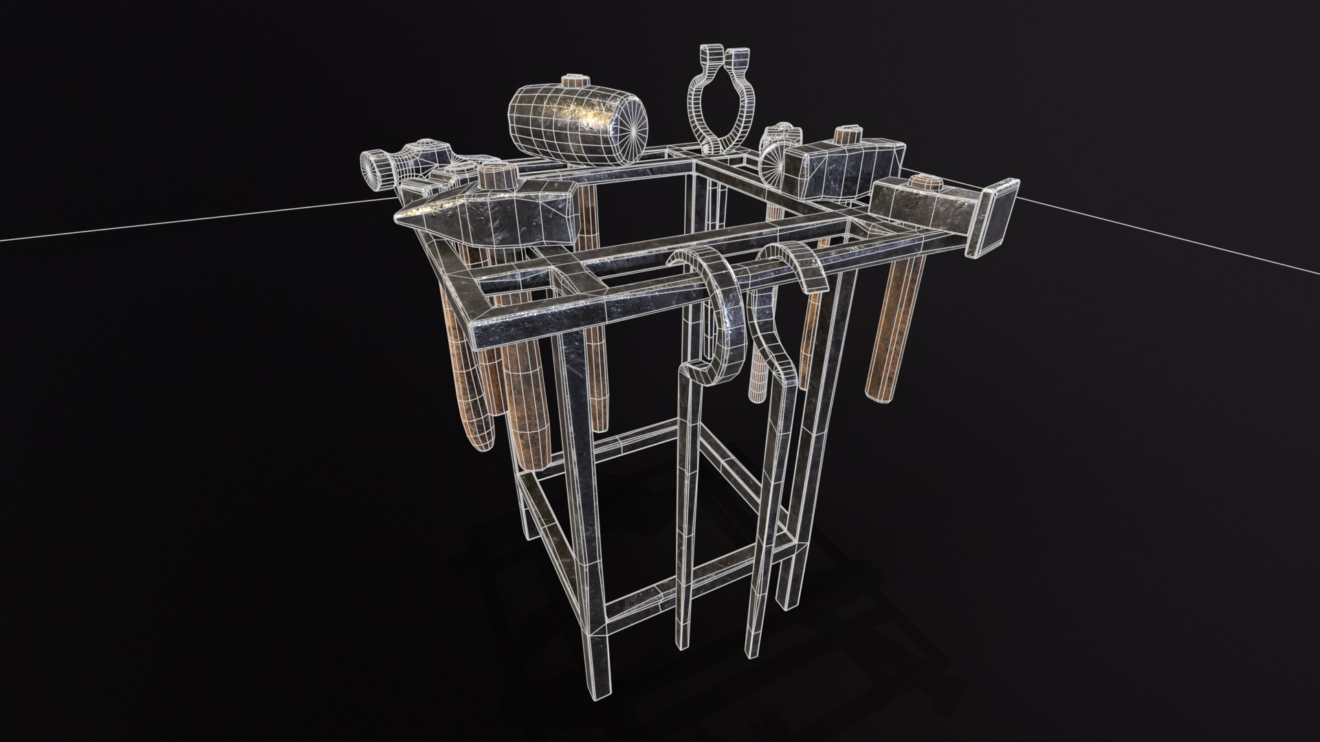 Blacksmith Tool Kit 3D model - TurboSquid 2174927