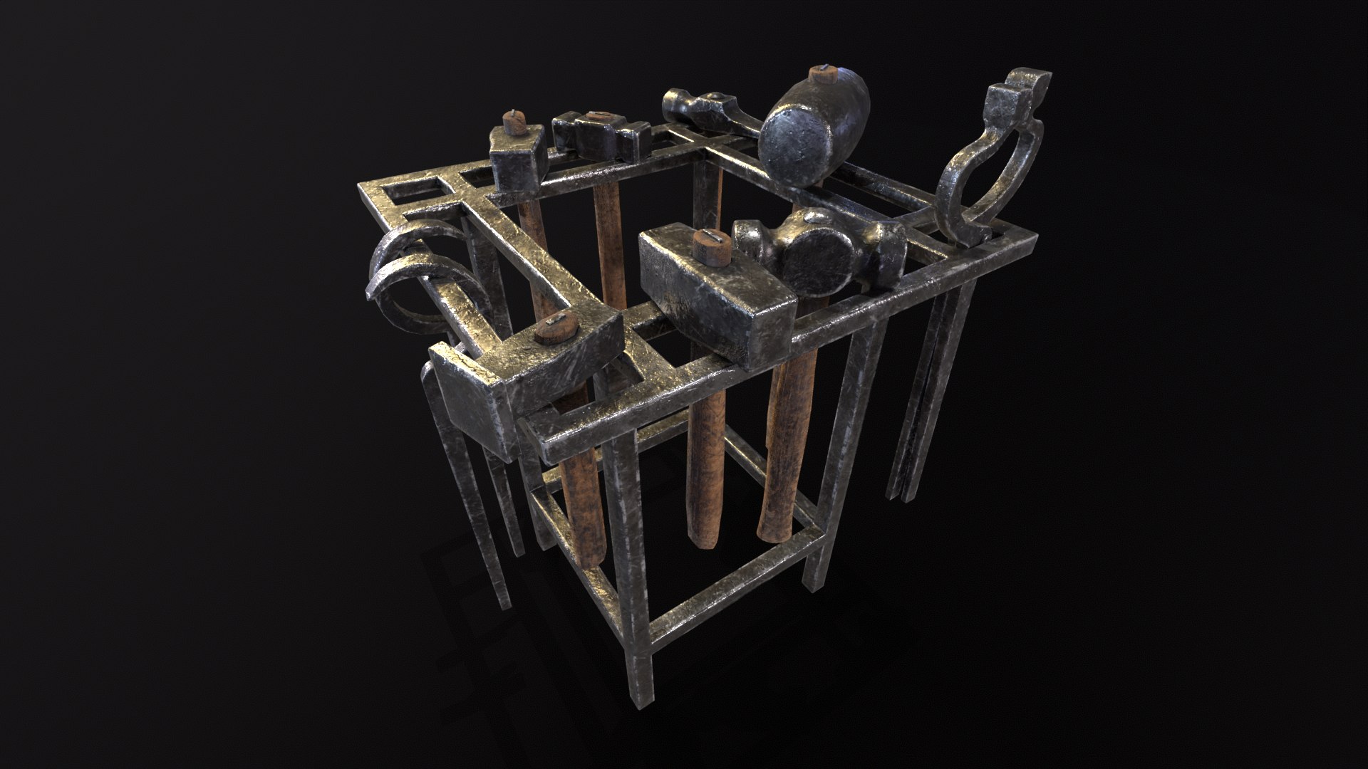 Blacksmith Tool Kit 3D model - TurboSquid 2174927