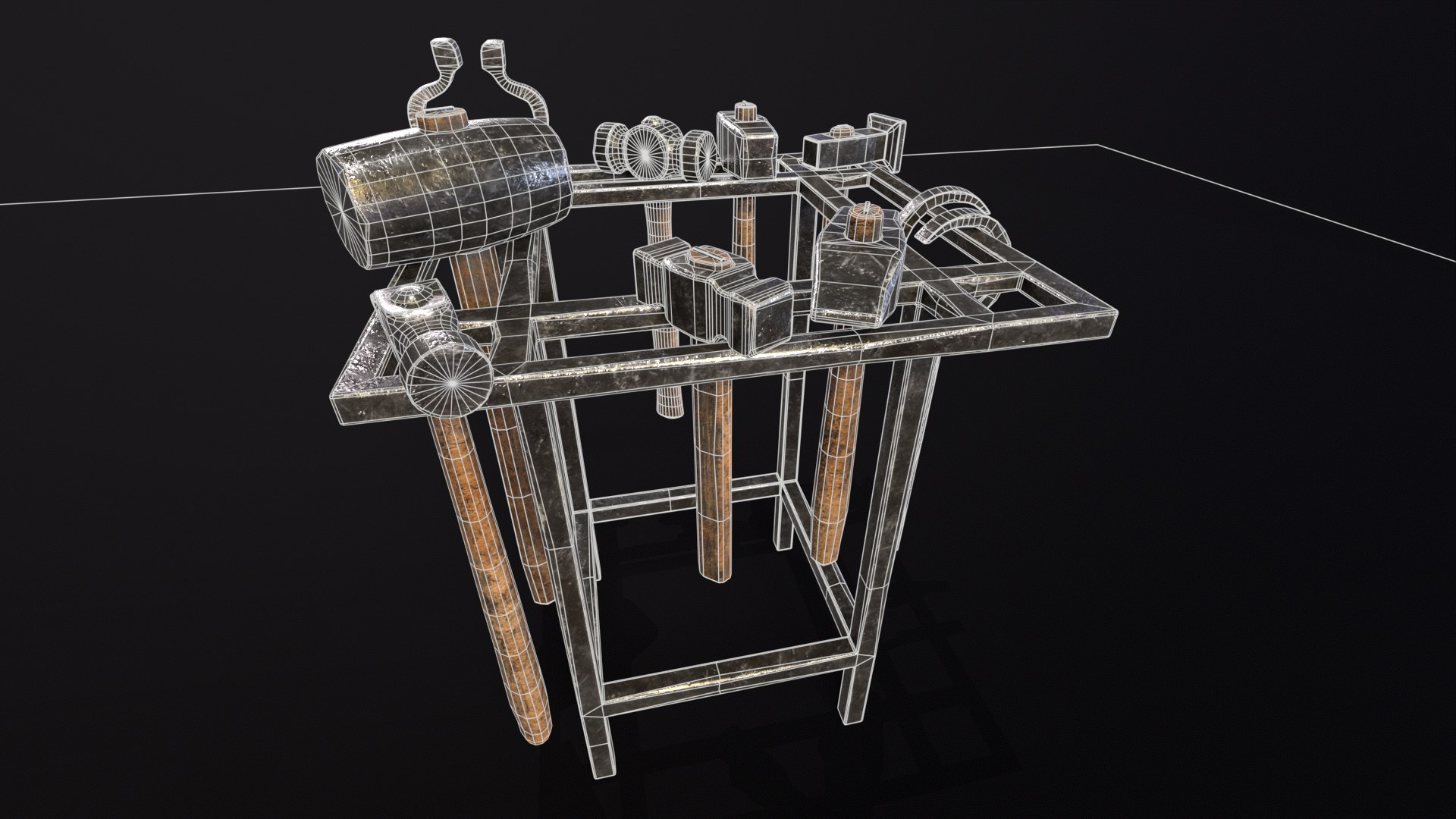 Blacksmith Tool Kit 3D model - TurboSquid 2174927