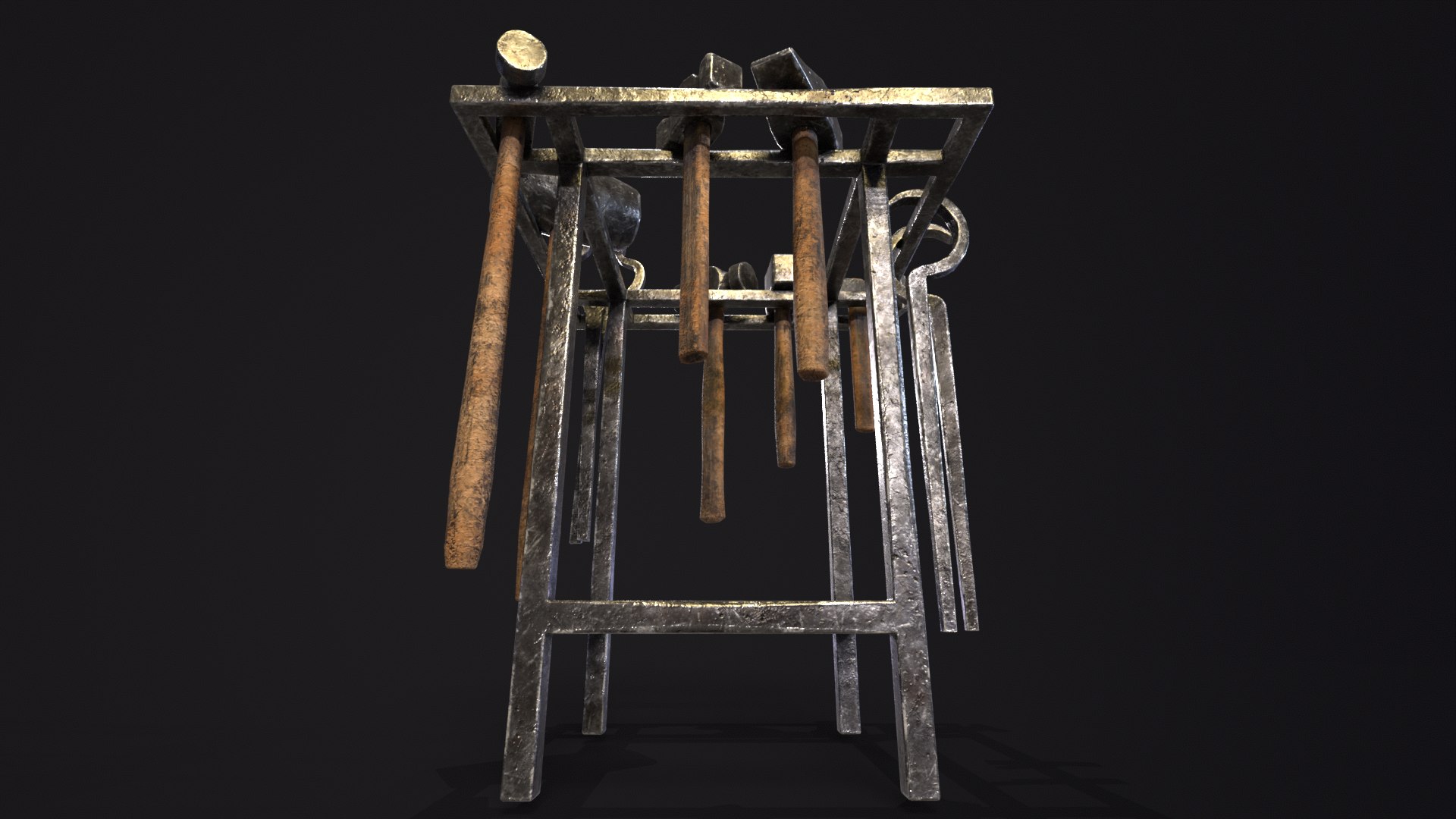 Blacksmith Tool Kit 3D model - TurboSquid 2174927