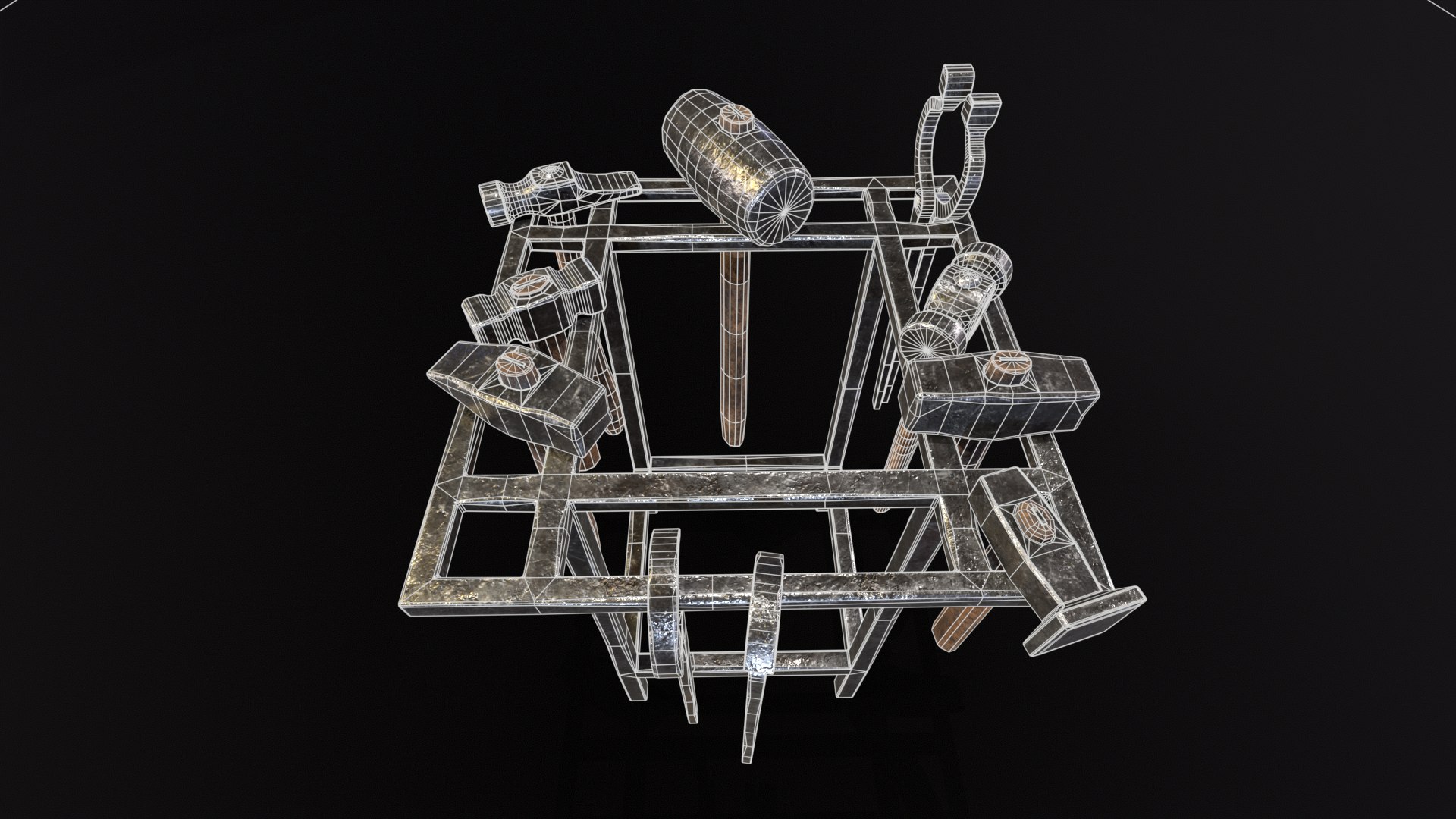 Blacksmith Tool Kit 3D model - TurboSquid 2174927