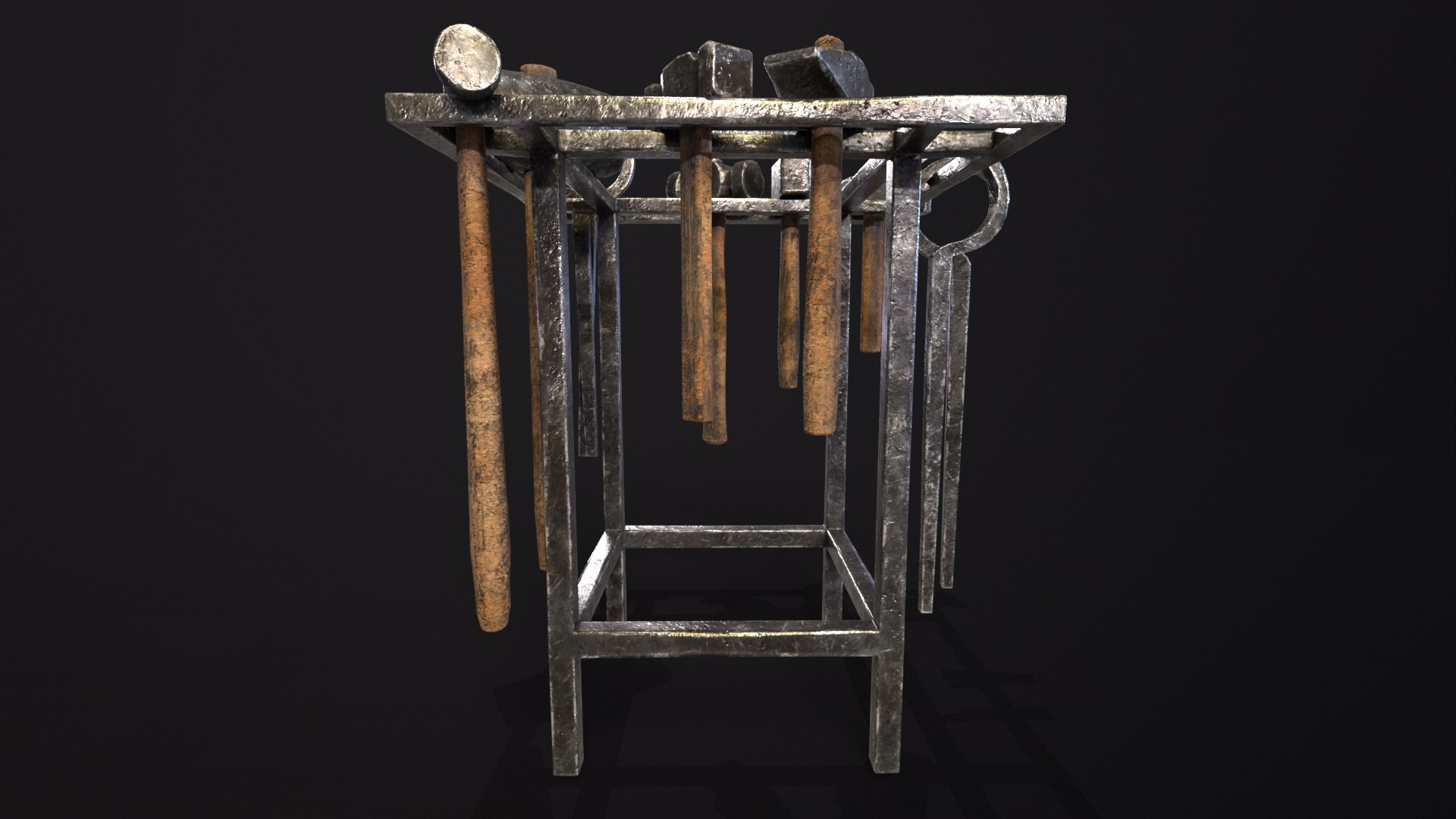 Blacksmith Tool Kit 3D model - TurboSquid 2174927