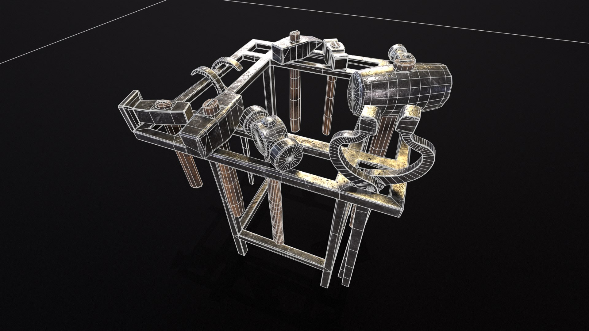 Blacksmith Tool Kit 3D model - TurboSquid 2174927