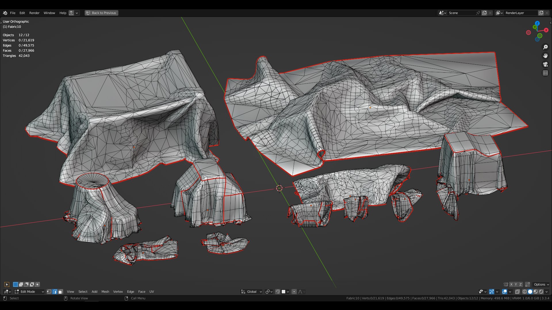 Fabric Pack Realtime 3D Model - TurboSquid 2215208