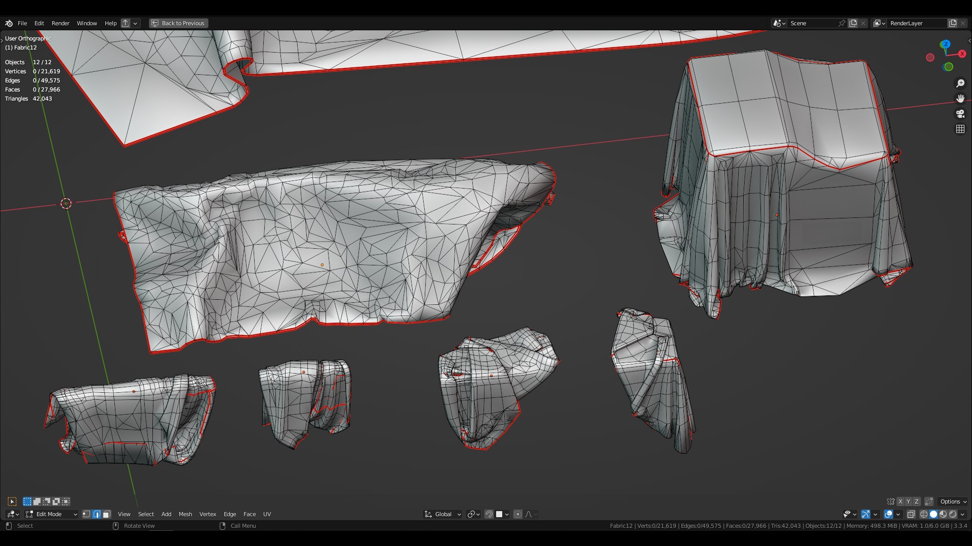Fabric Pack Realtime 3D Model - TurboSquid 2215208