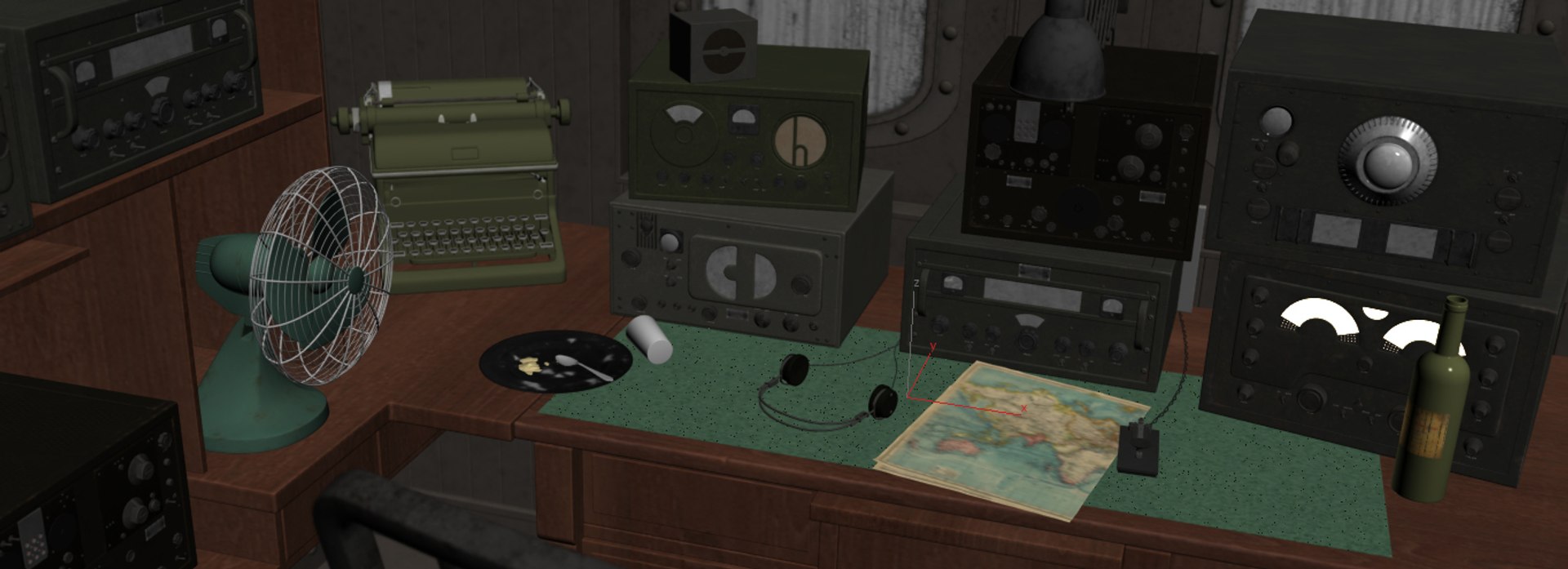 3D Model Ship Interior Set - TurboSquid 1488960
