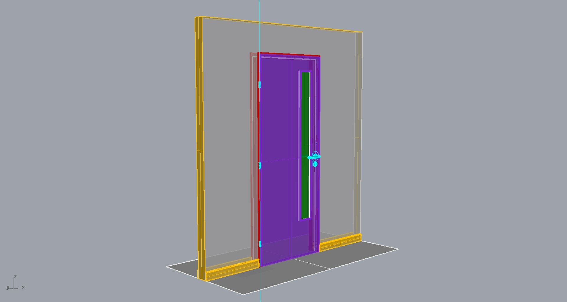 3d Wooden Door