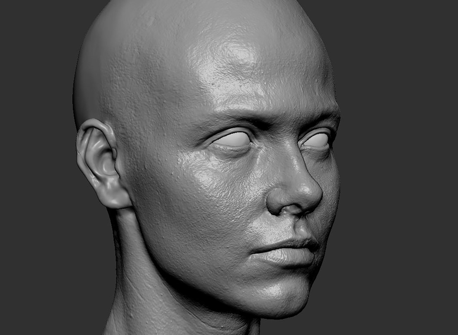 Photorealistic Pbr Female Face Model - TurboSquid 1690968