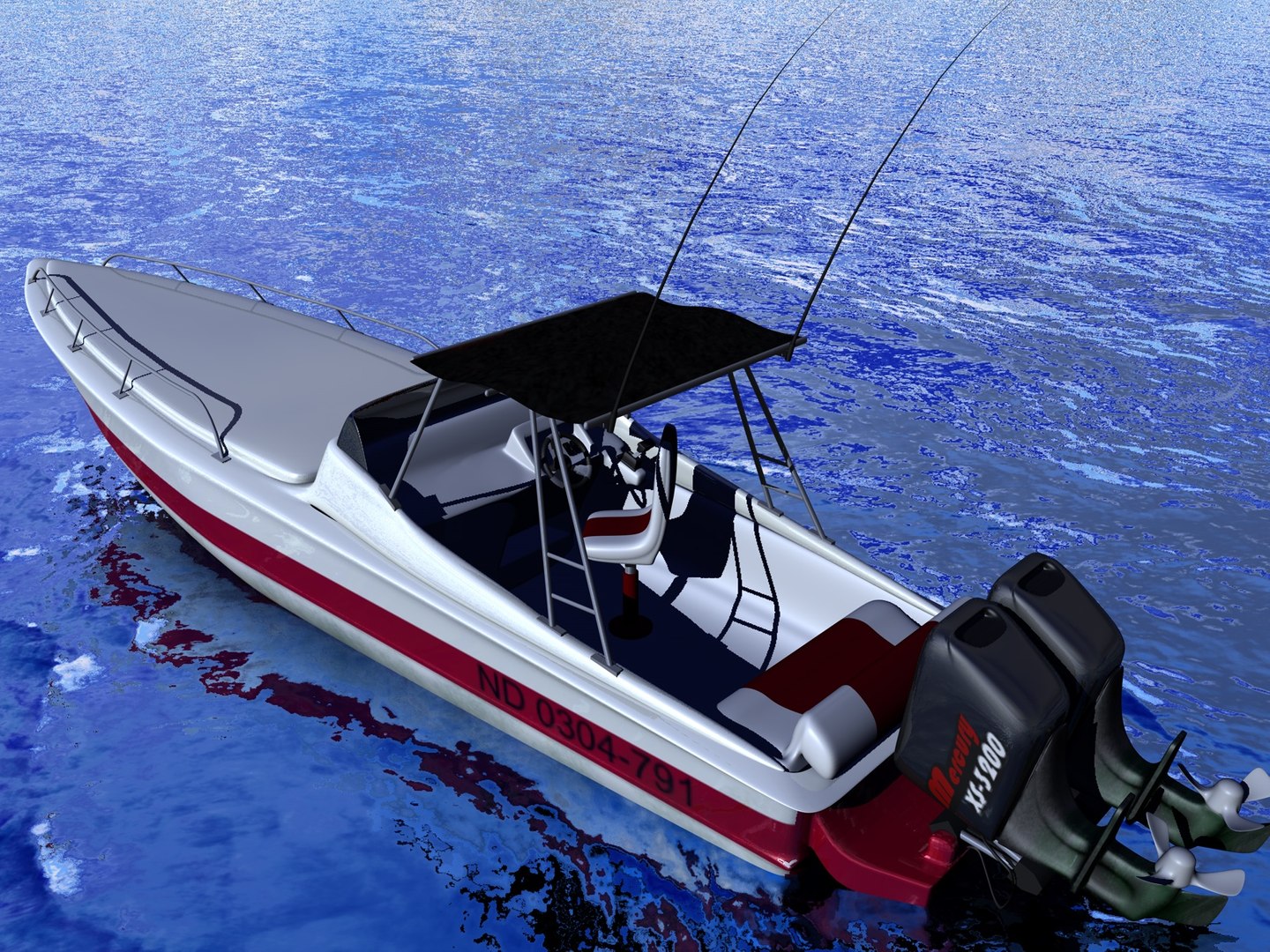 Boat Speedboat 3d Model