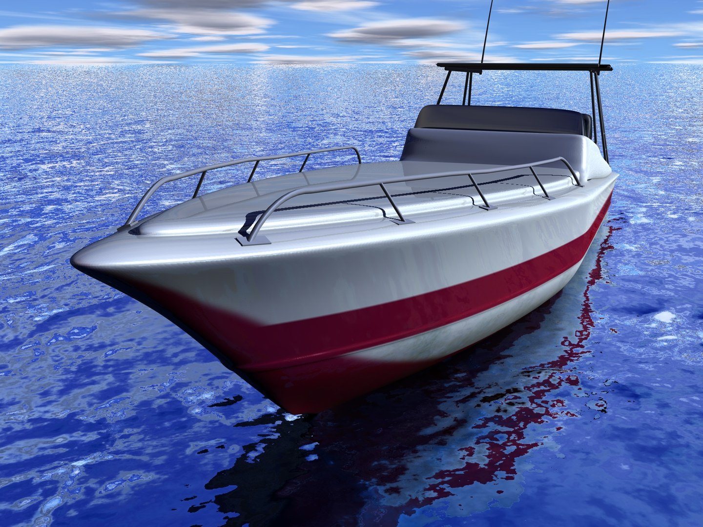 Boat Speedboat 3d Model