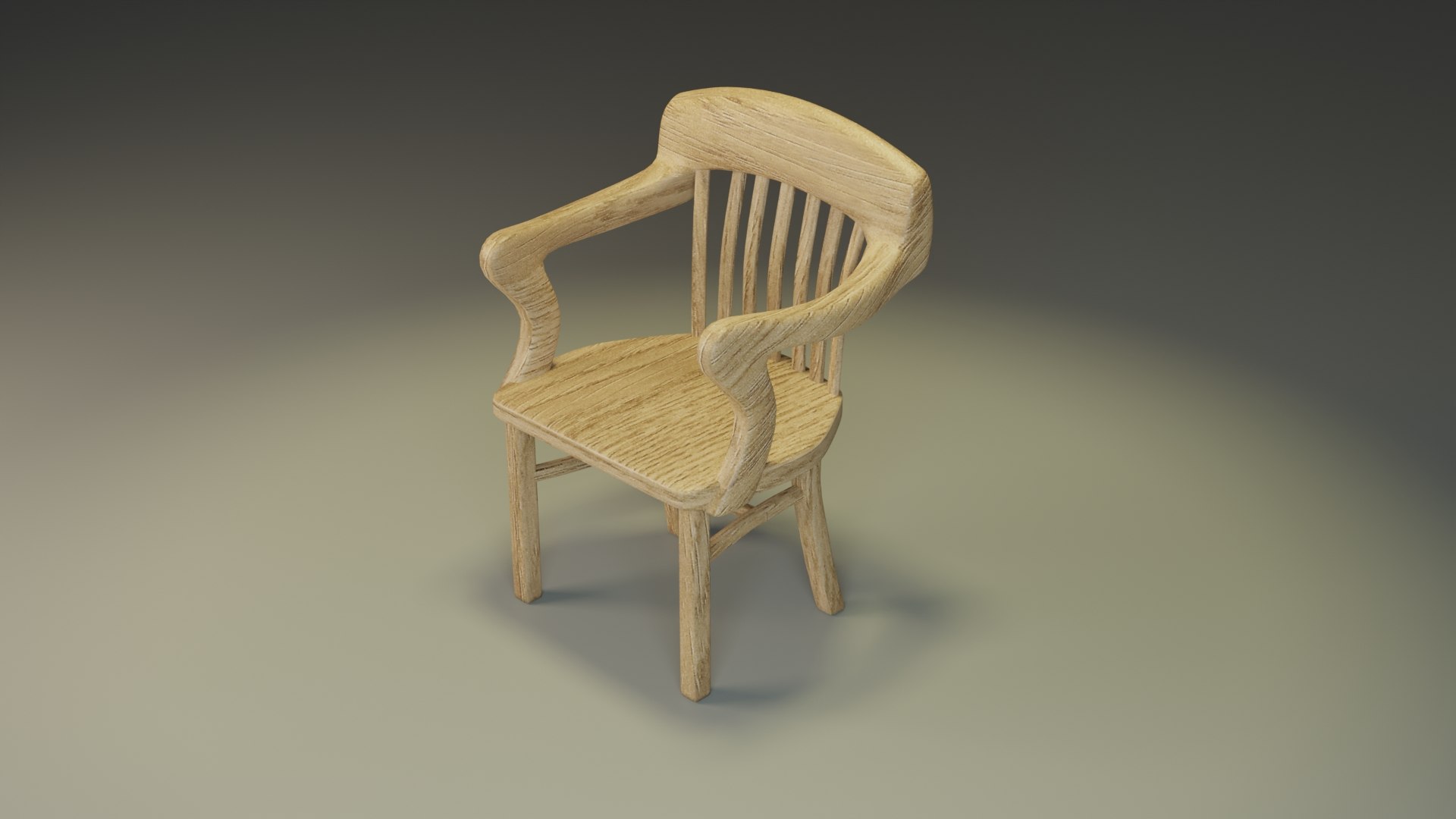 Wooden Chair Old Vintage Low-poly 3D Model 3D Model - TurboSquid 2012057