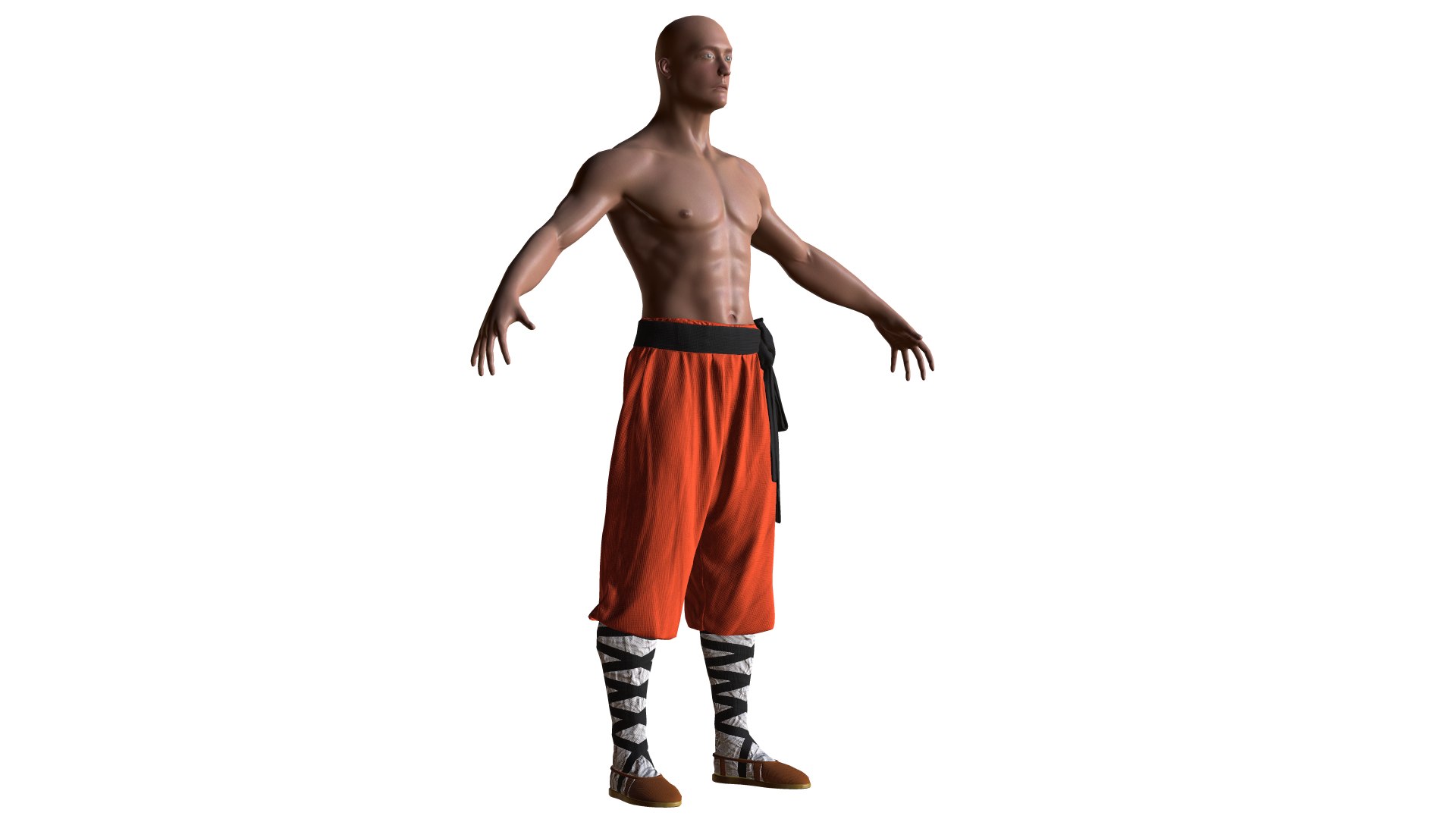 Shaolin Monk - Game Ready Character Low-poly 3D Model - TurboSquid 1953866