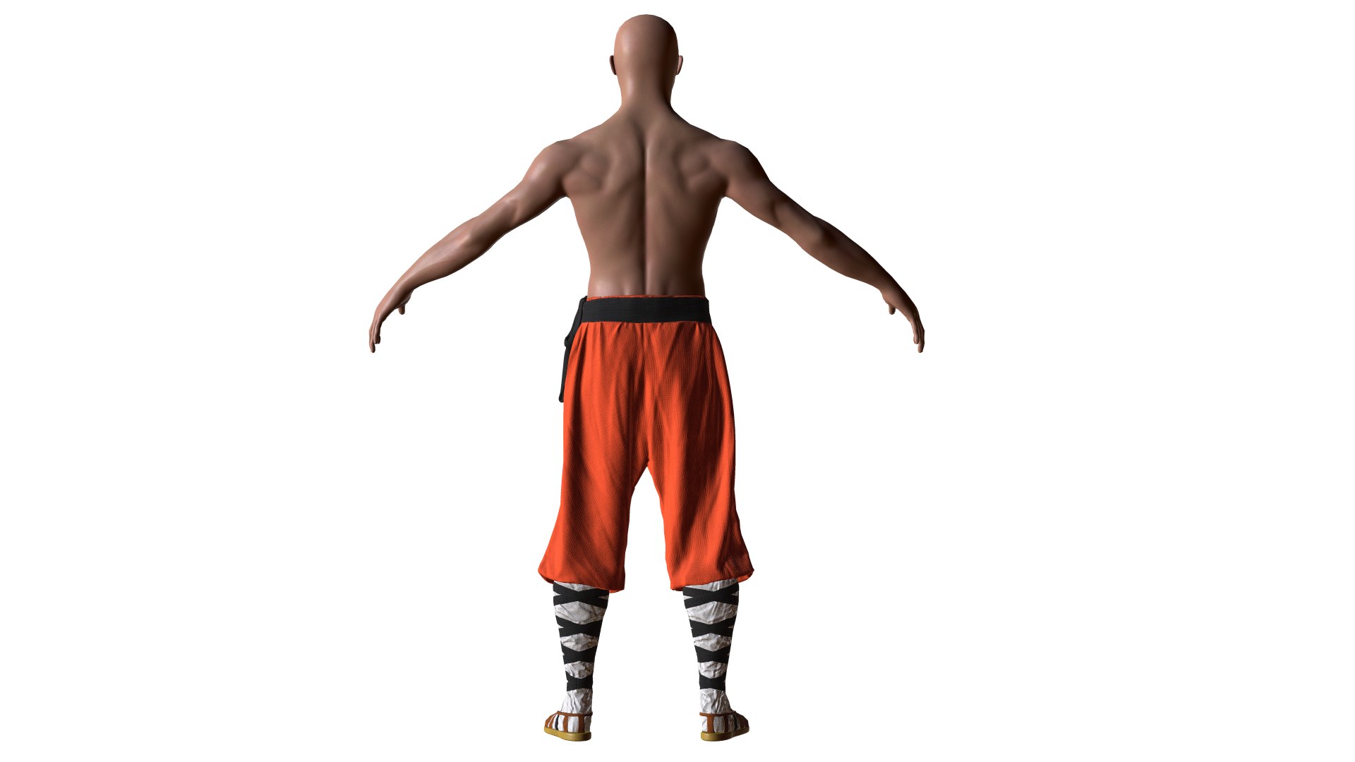Shaolin Monk - Game Ready Character Low-poly 3D Model - TurboSquid 1953866