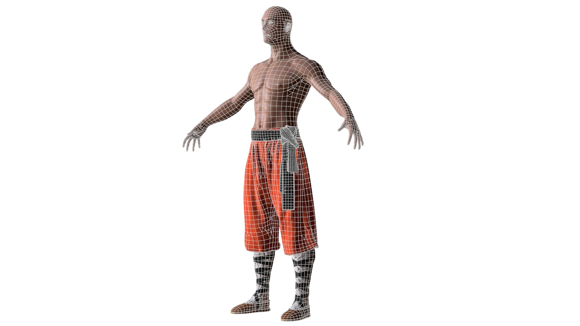 Shaolin Monk - Game Ready Character Low-poly 3D Model - TurboSquid 1953866