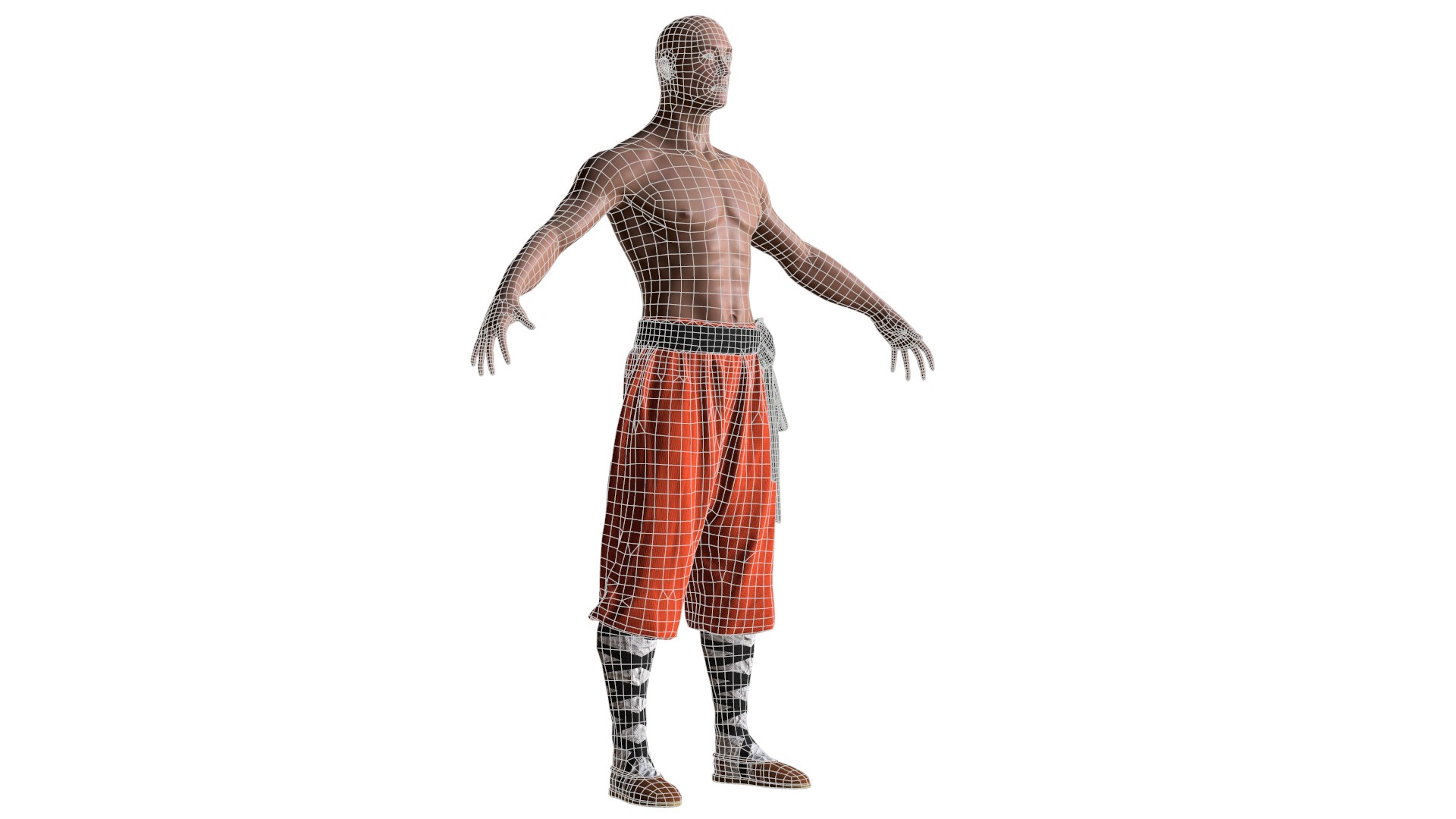 Shaolin Monk - Game Ready Character Low-poly 3D Model - TurboSquid 1953866