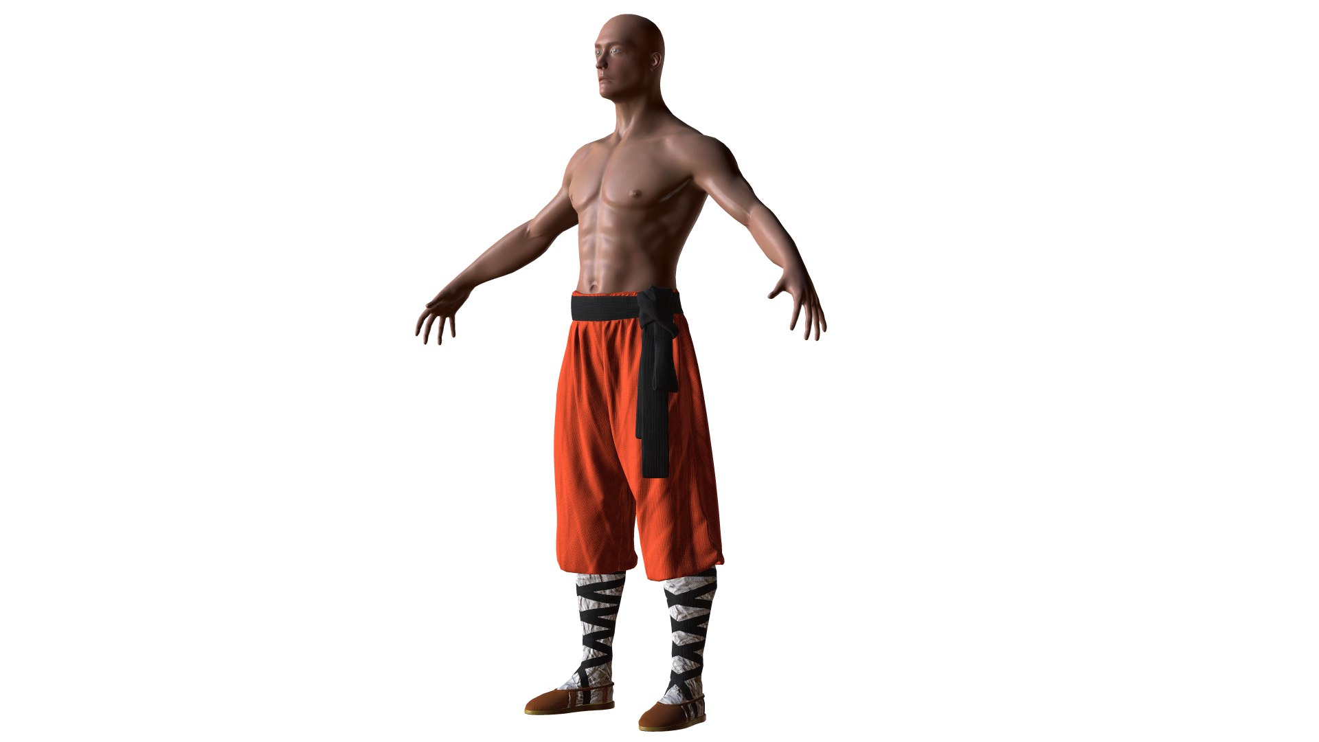 Shaolin Monk - Game Ready Character Low-poly 3D Model - TurboSquid 1953866