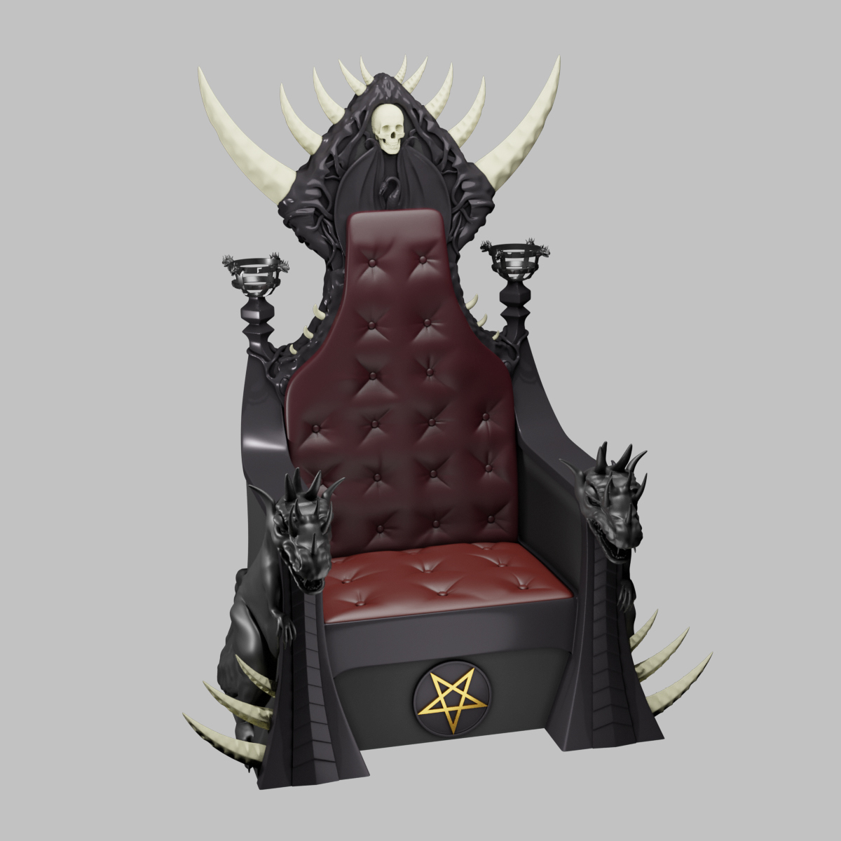 3D Devil Throne - TurboSquid 1834391