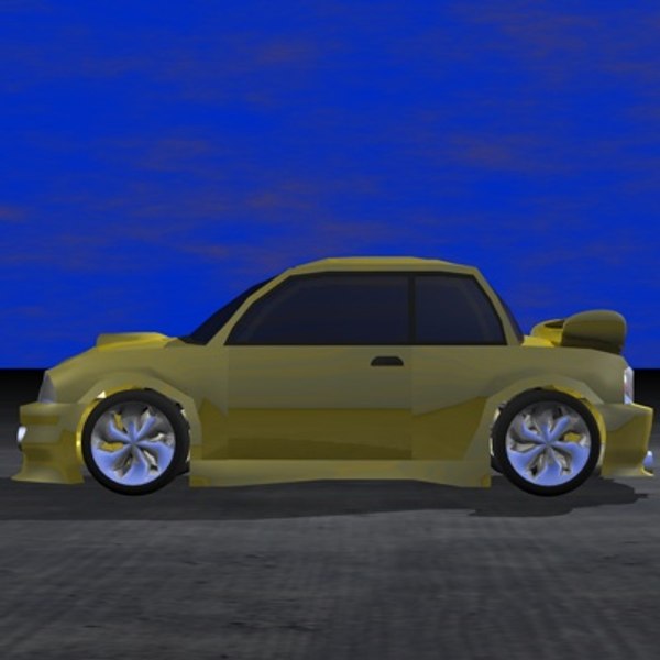 3d model street r car