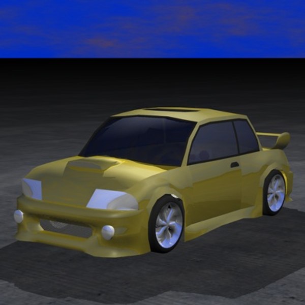 3d model street r car