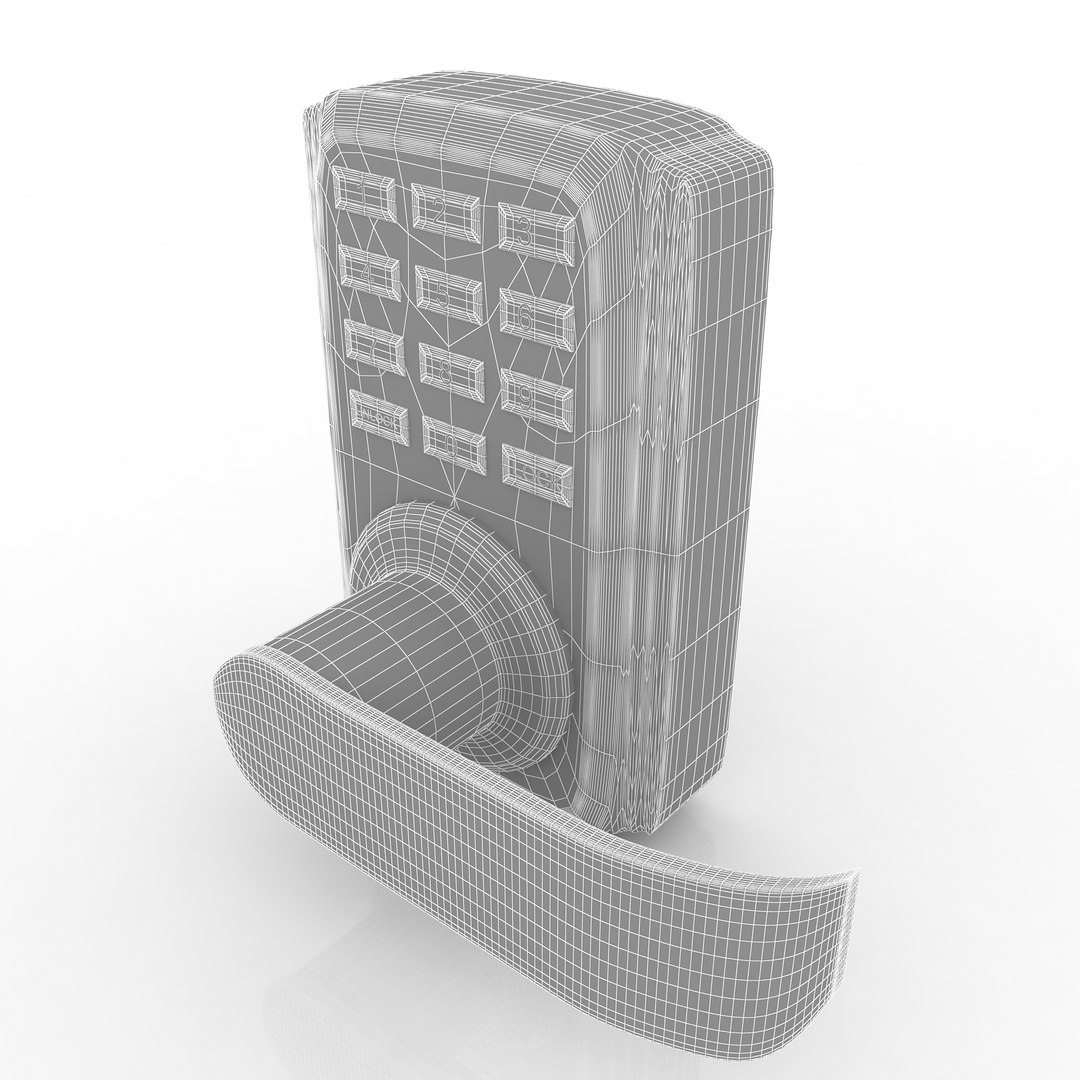 keypad door lock 3d max