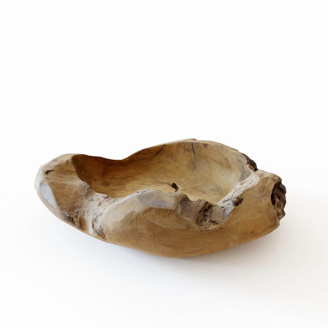 Wooden Decorative Bowl 3D Model - TurboSquid 1191870