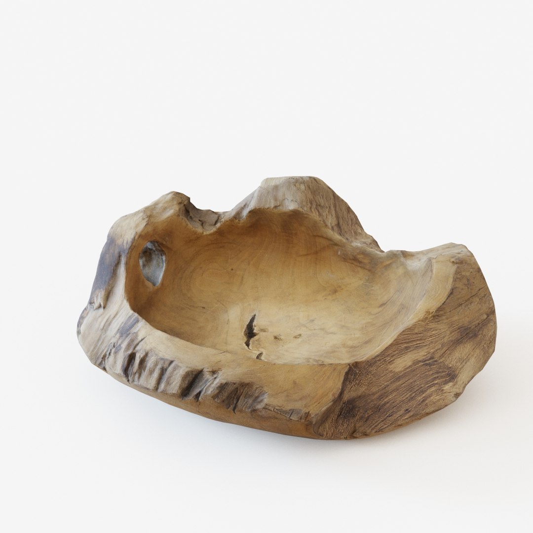 Wooden Decorative Bowl 3D Model - TurboSquid 1191870