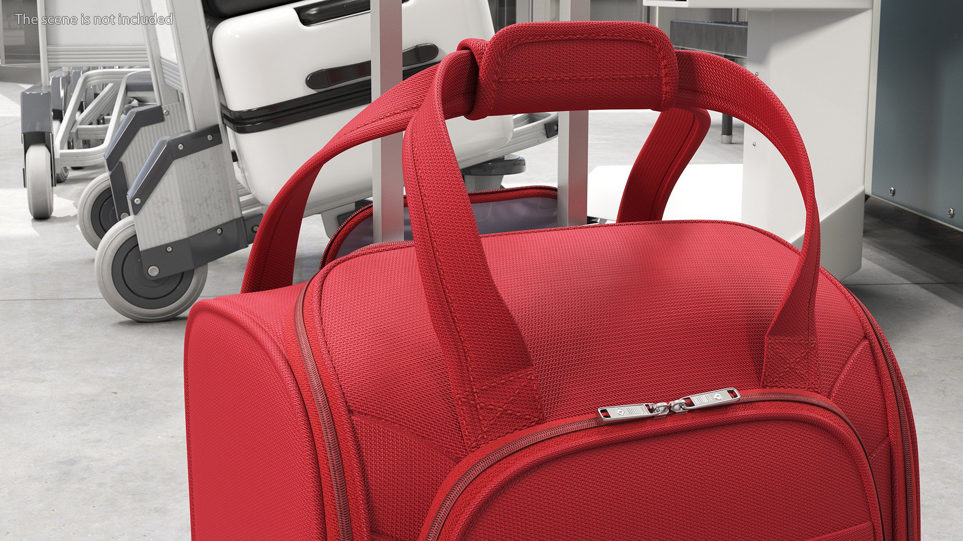 3D model Red Softshell Suitcase - TurboSquid 2086227
