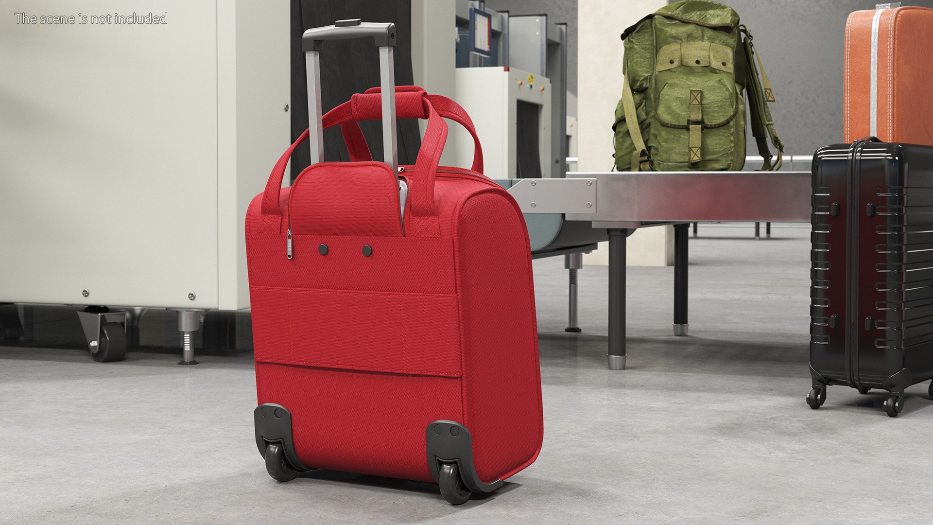 3D model Red Softshell Suitcase - TurboSquid 2086227