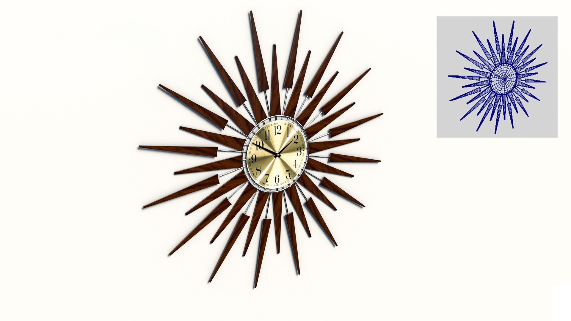 3D Fancy Clock - TurboSquid 1461125