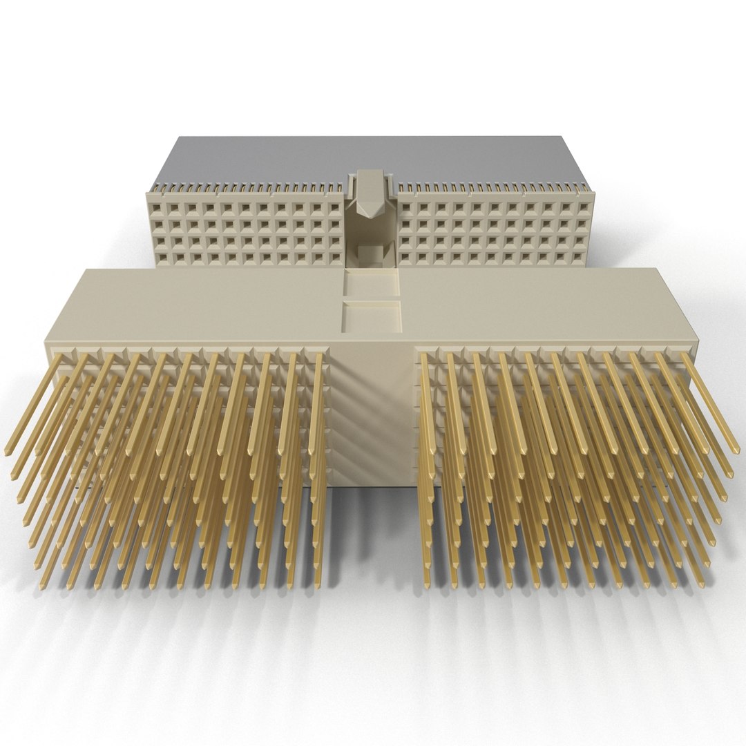 3d Circuit Board Connectors Model