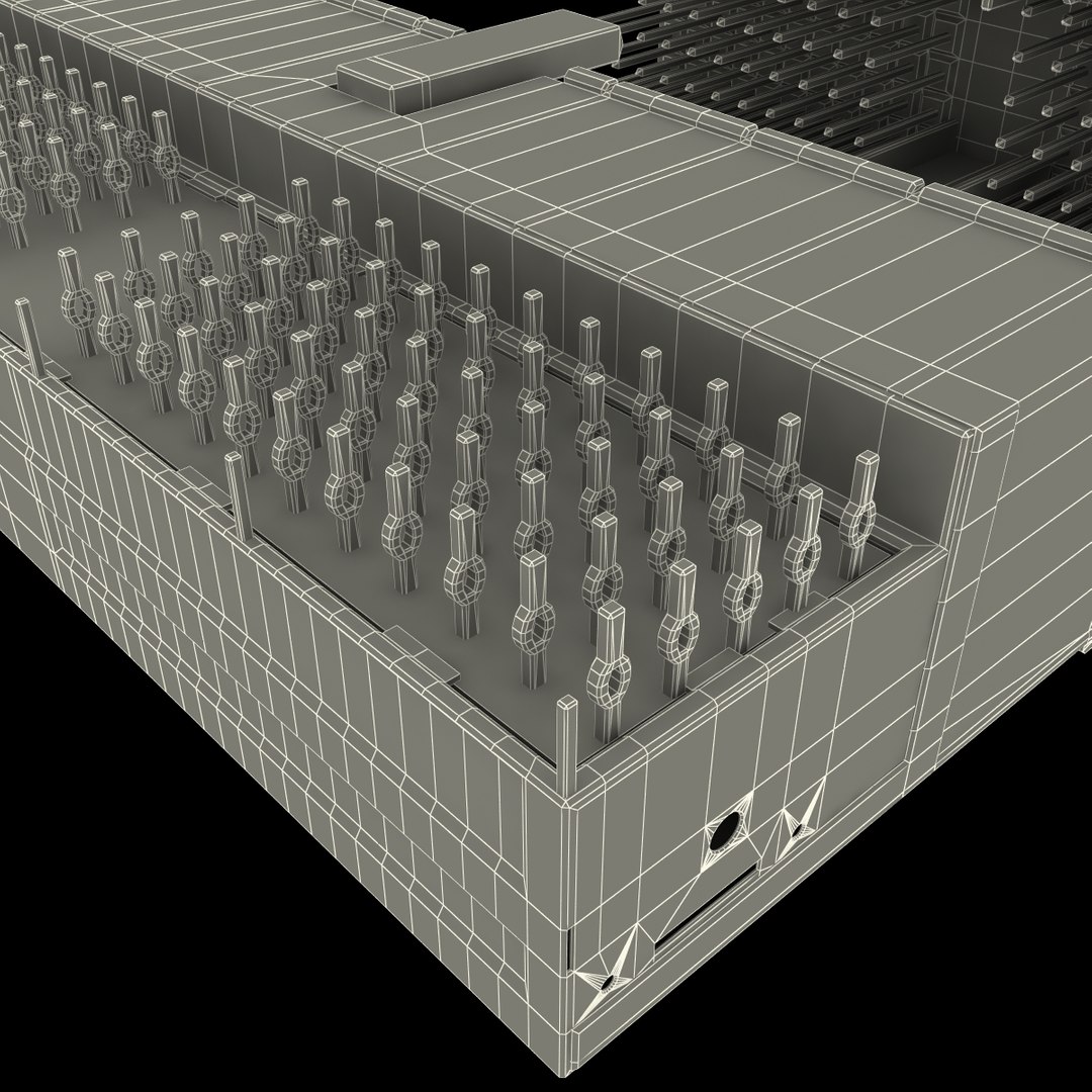 3d circuit board connectors model